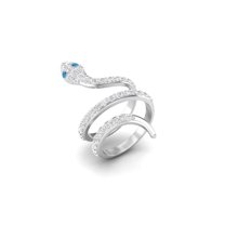 Mooneye 925 Sterling Silver Moonstone Cobra Snake Women Wrap Promise ...