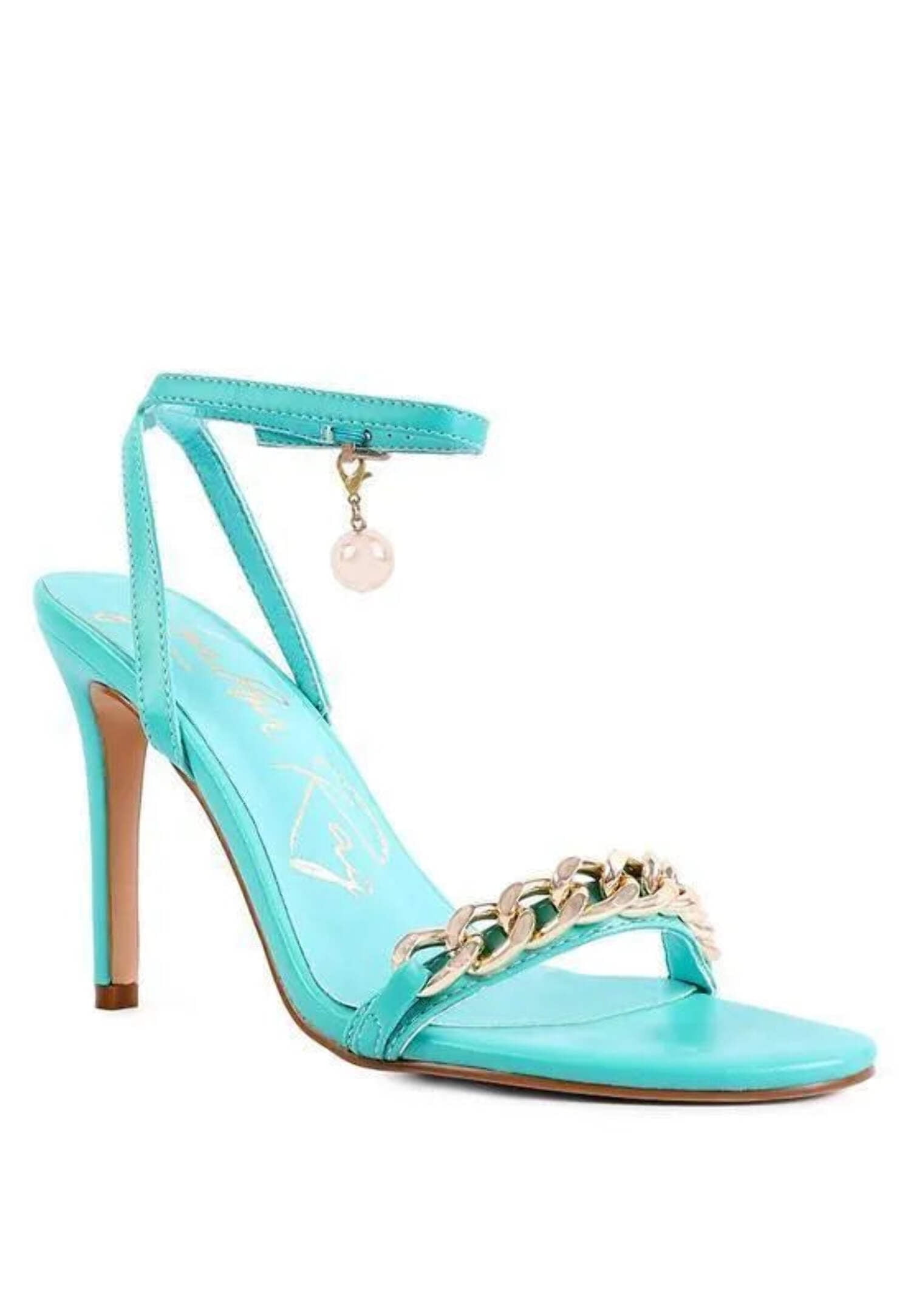 Mooning High Heeled Metal Chain Strap Sandals - Walmart.com
