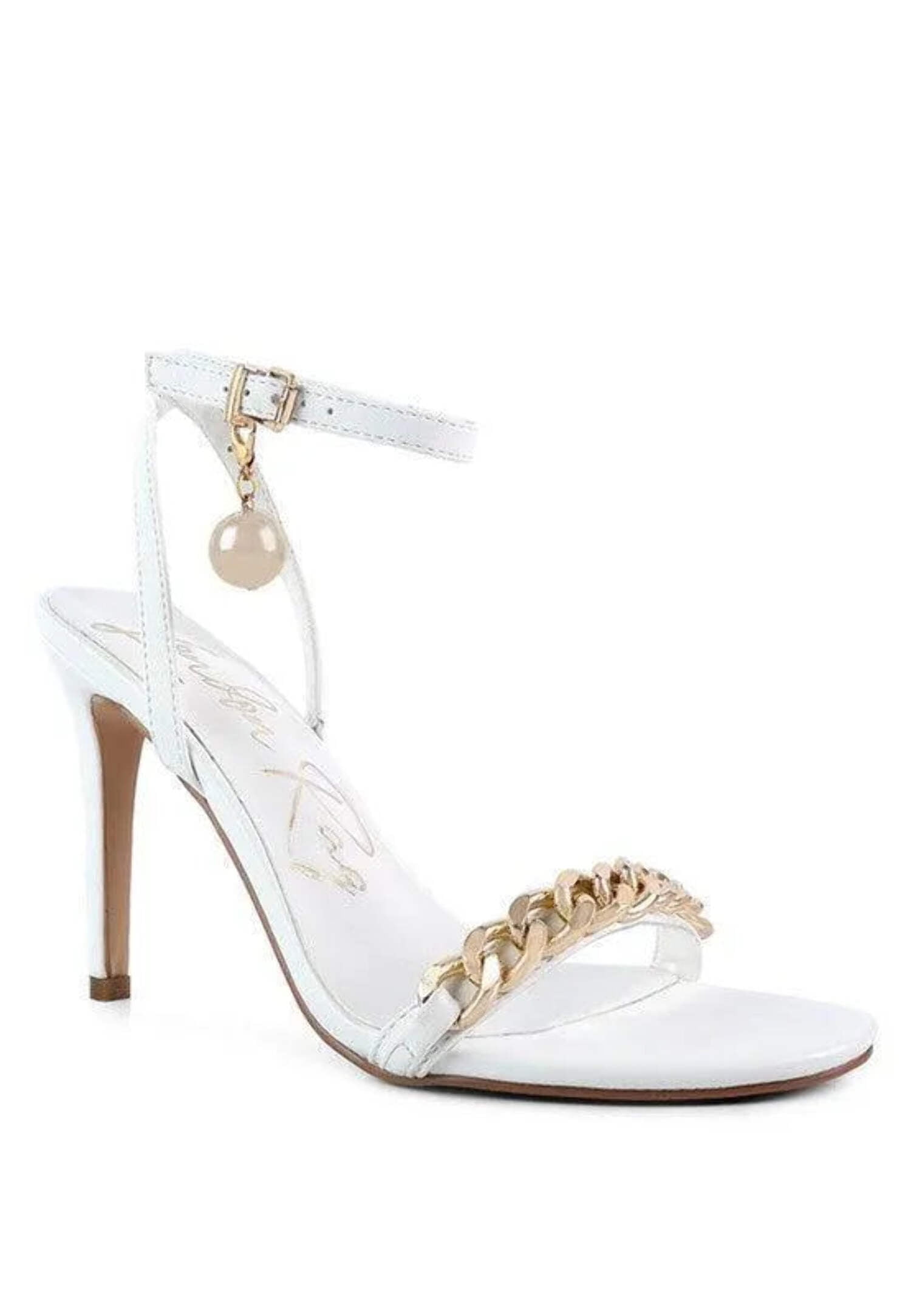 Mooning High Heeled Metal Chain Strap Sandals - Walmart.com