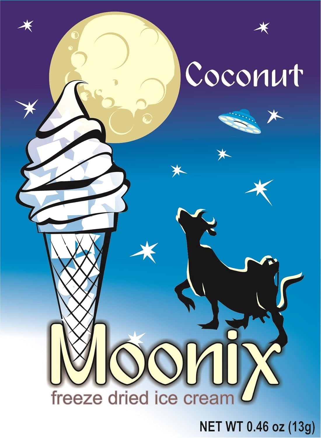 Moonix — Coconut Flavor (5 Packs), Freeze-Dried Ice Cream (5x0.46oz) 5 ...