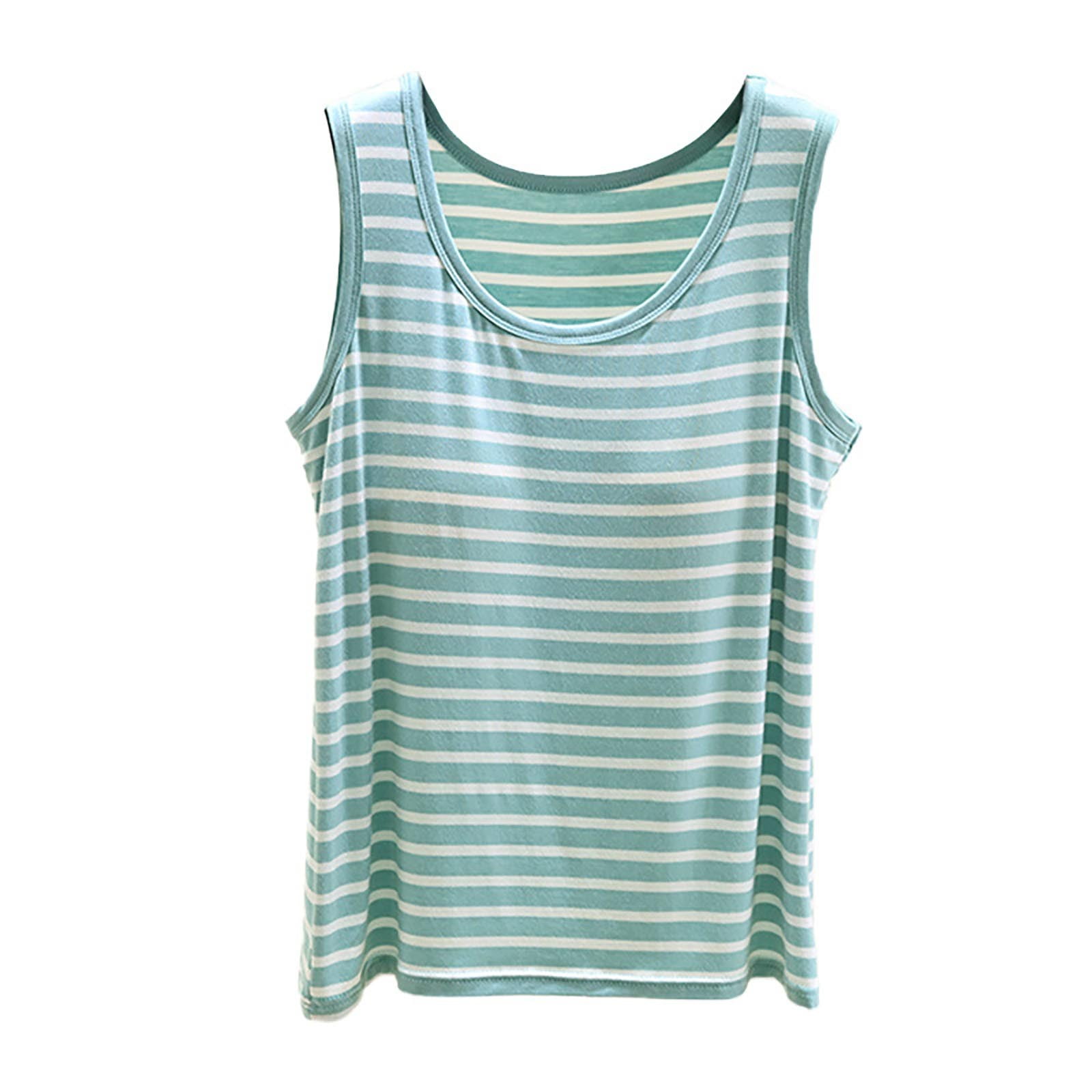 Moonker Summer Basic Tank Shirt Under $10 Women Y2K Sleeveless Striped ...