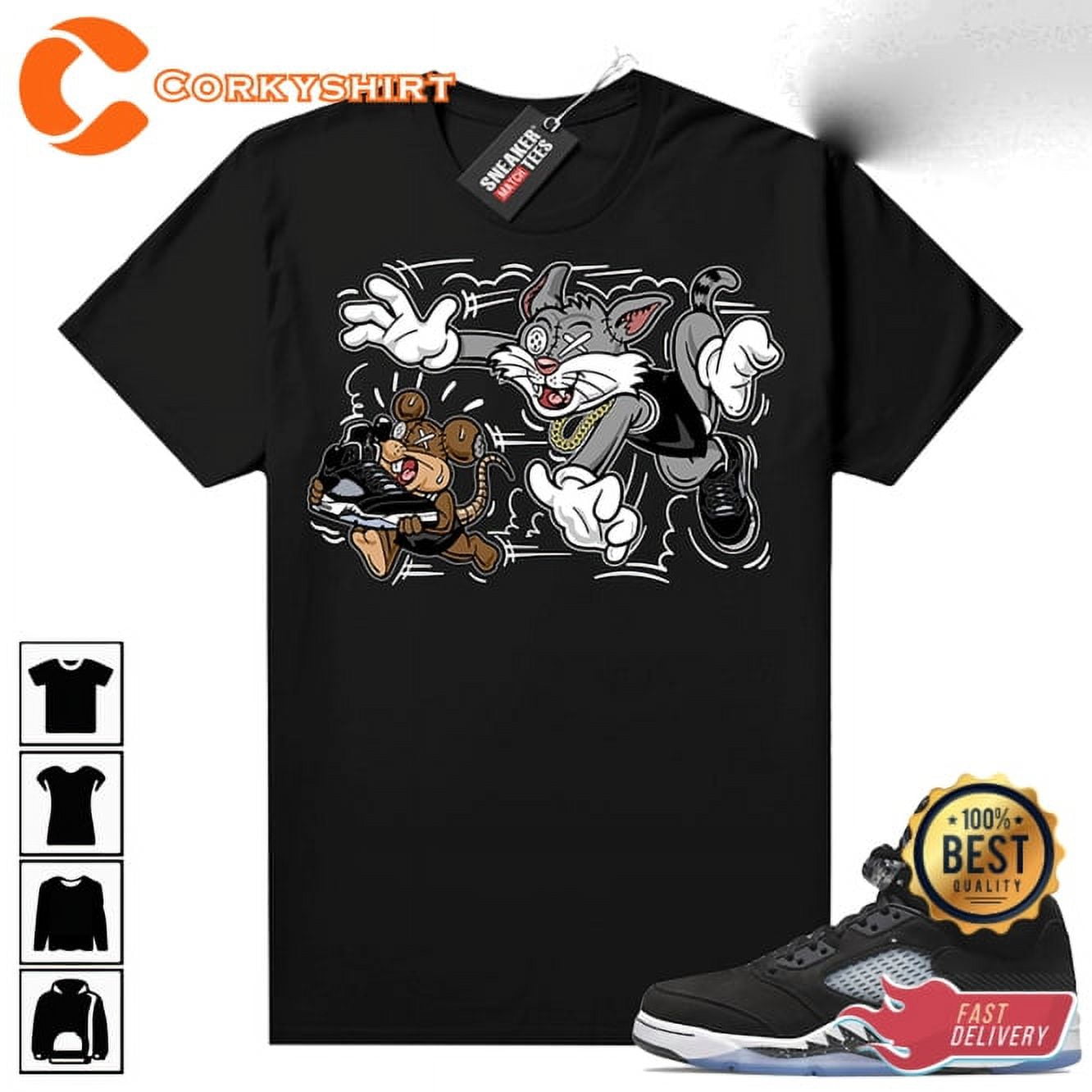 Moonlight 5s Sneaker Match Tees Tom And Jerry Street Gang Unisex T ...