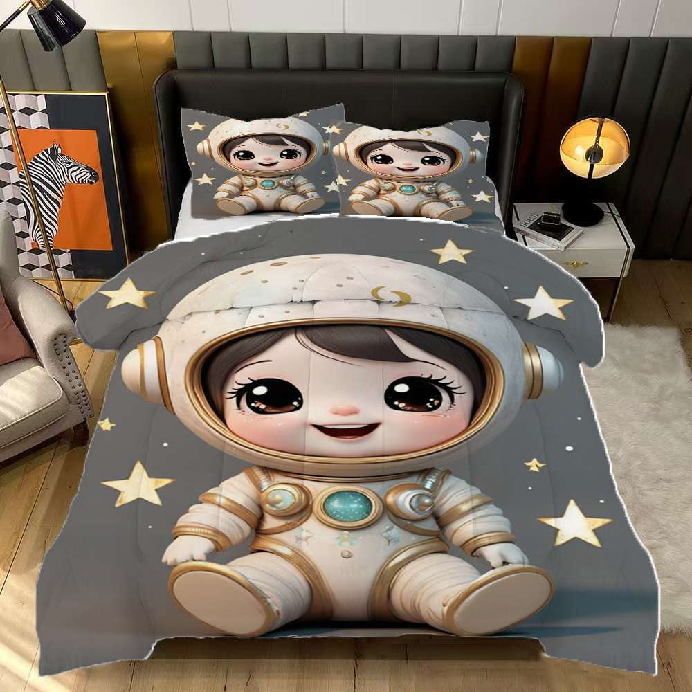 Moonlight Angel Doll Comforter Set King Size Bedding Set For Travl ...