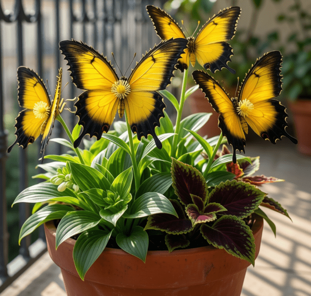 Moonlight Butterfly - Hosta Bulbs-Shade-Loving-Hard-Resistant ...