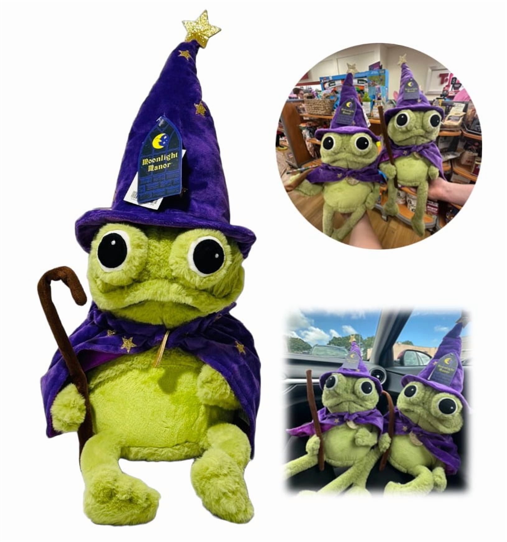 Moonlight Manor Plush - 2025 Halloween Viral Wizard Frog Plush, Soft ...