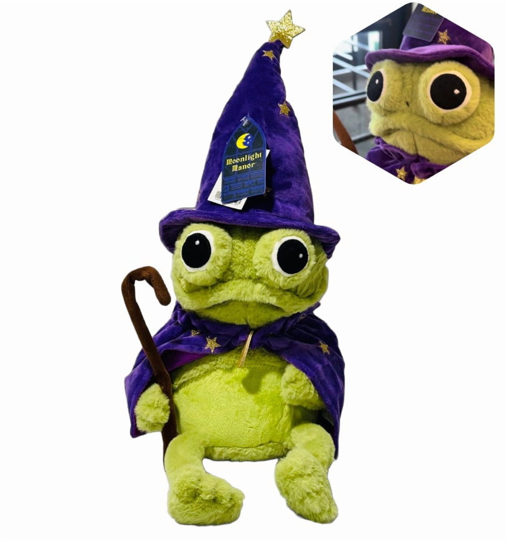 Moonlight Manor Plush - 2025 Halloween Viral Wizard Frog Plush, Soft ...