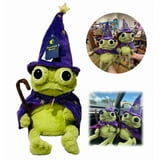 Moonlight Manor Wizard Frog Plush, 19” Tall Halloween Stuffed Animal ...