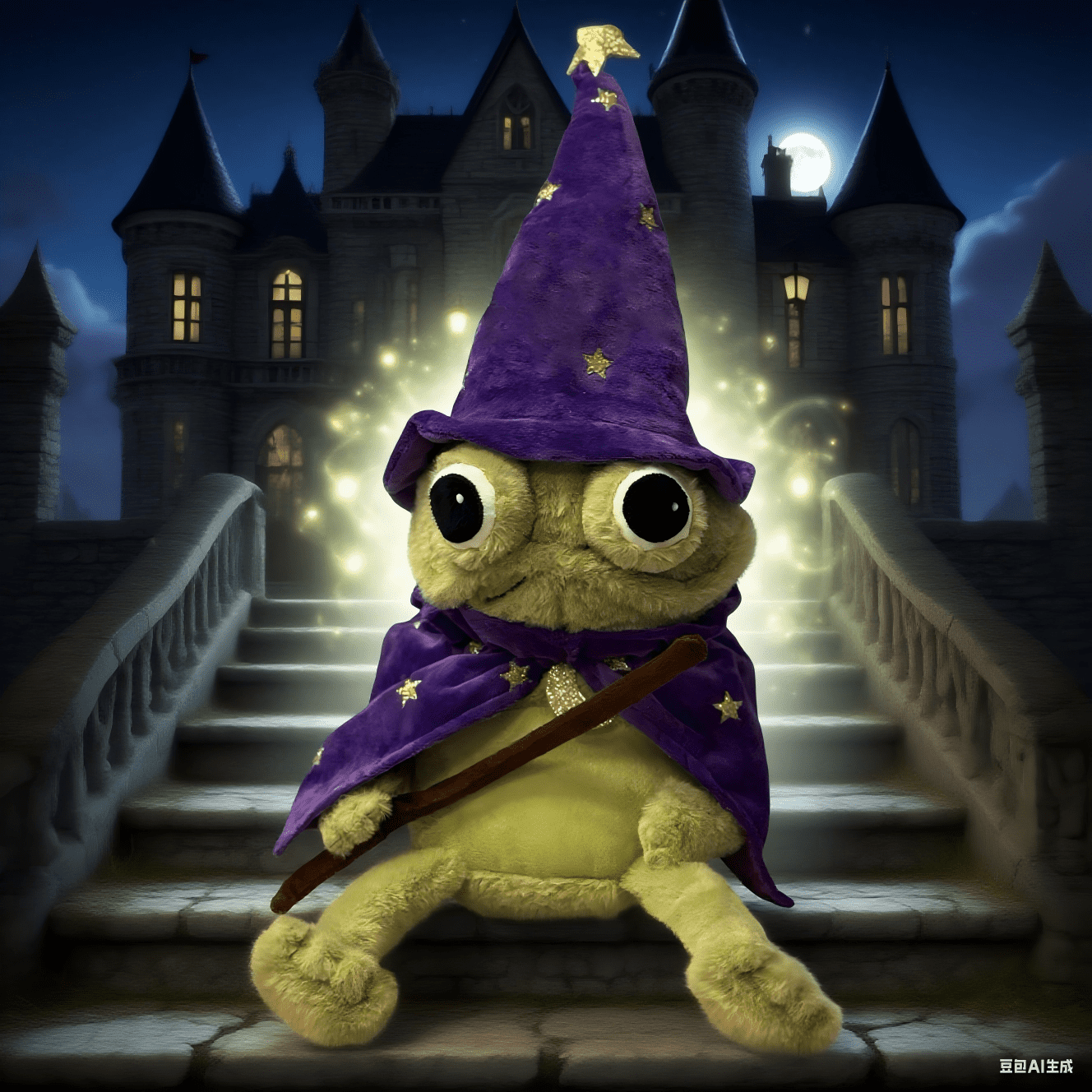 Moonlight Manor Wizard Frog Plush – Moonlight Manor Halloween Wizard ...