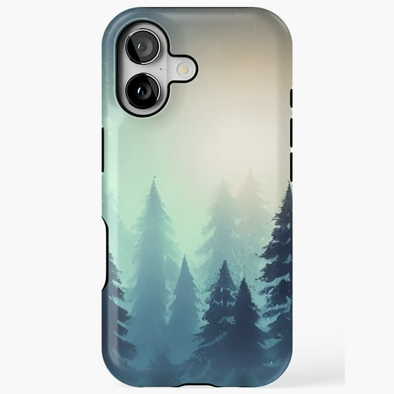 Moonlight Mountain Silhouette Night Scene Phone Case with iPhone 17 to ...