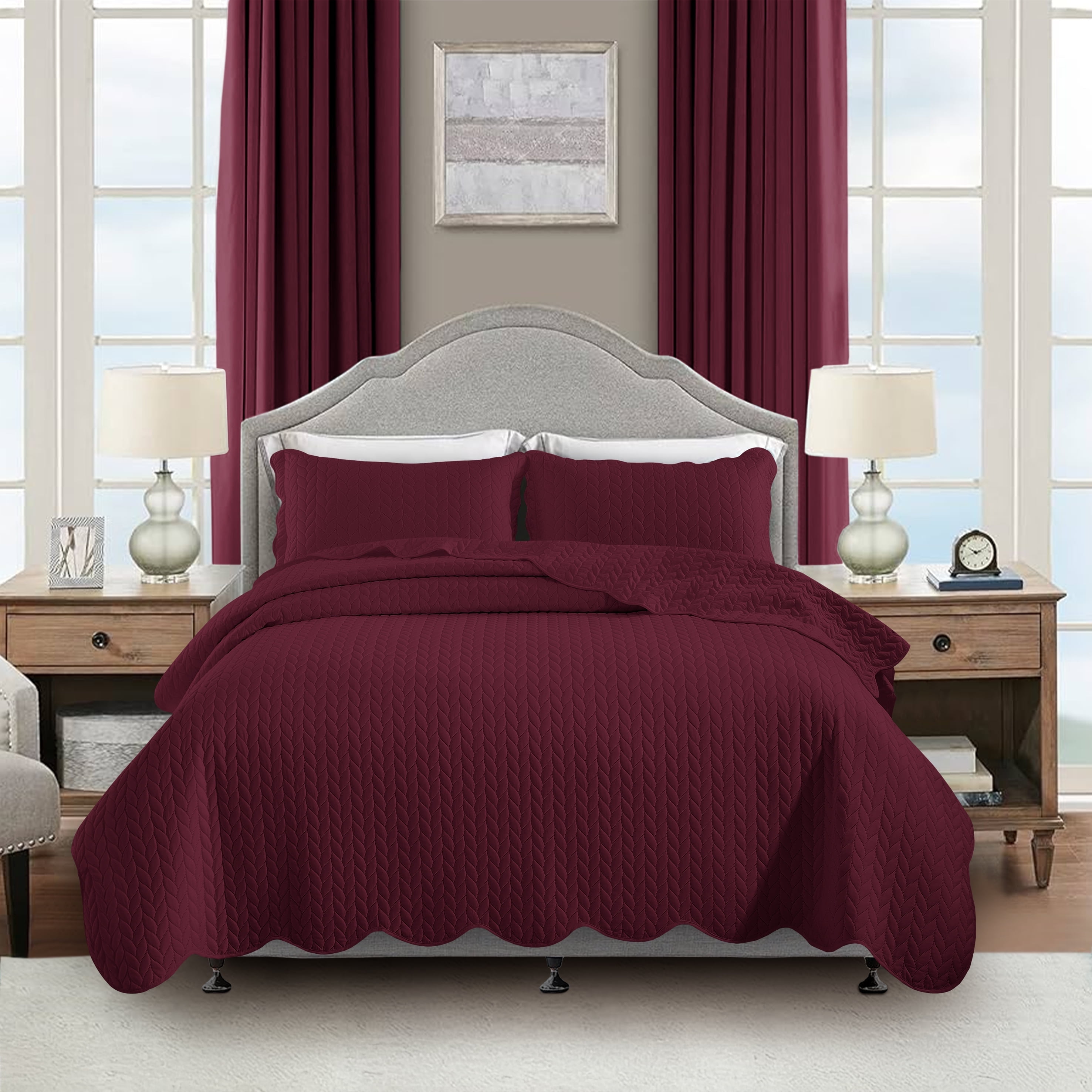 Moonlight20015 2 Piece Quilt Set Lightweight Ultrasoft Microfiber ...