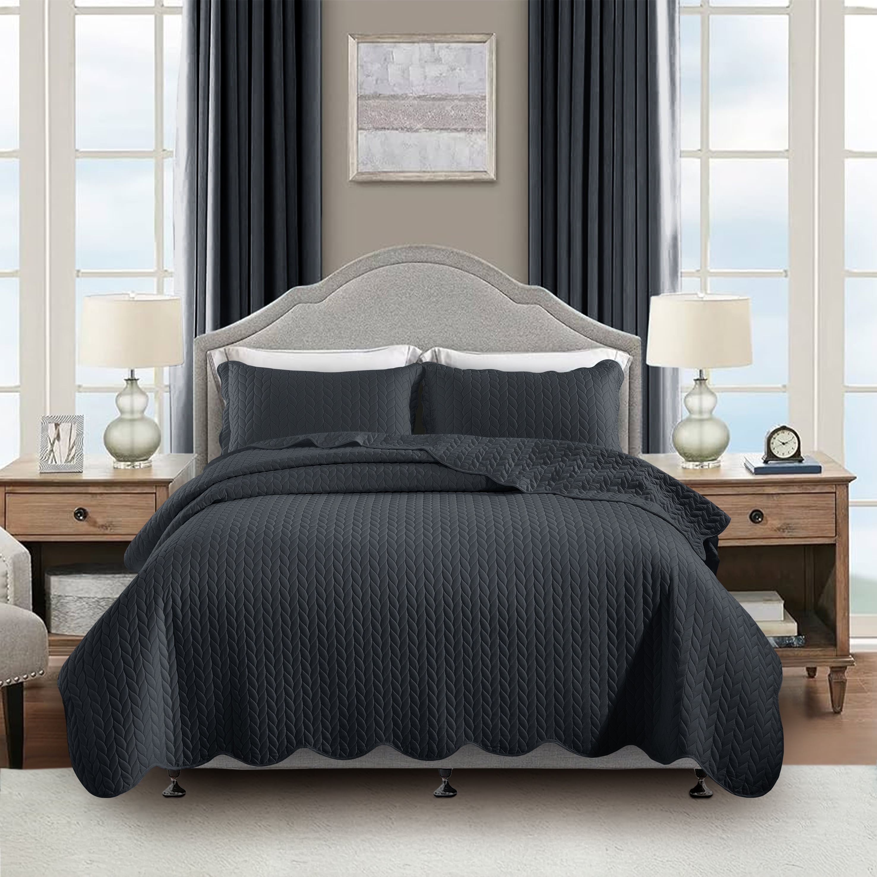 Moonlight20015 2 Piece Quilt Set Lightweight Ultrasoft Microfiber ...