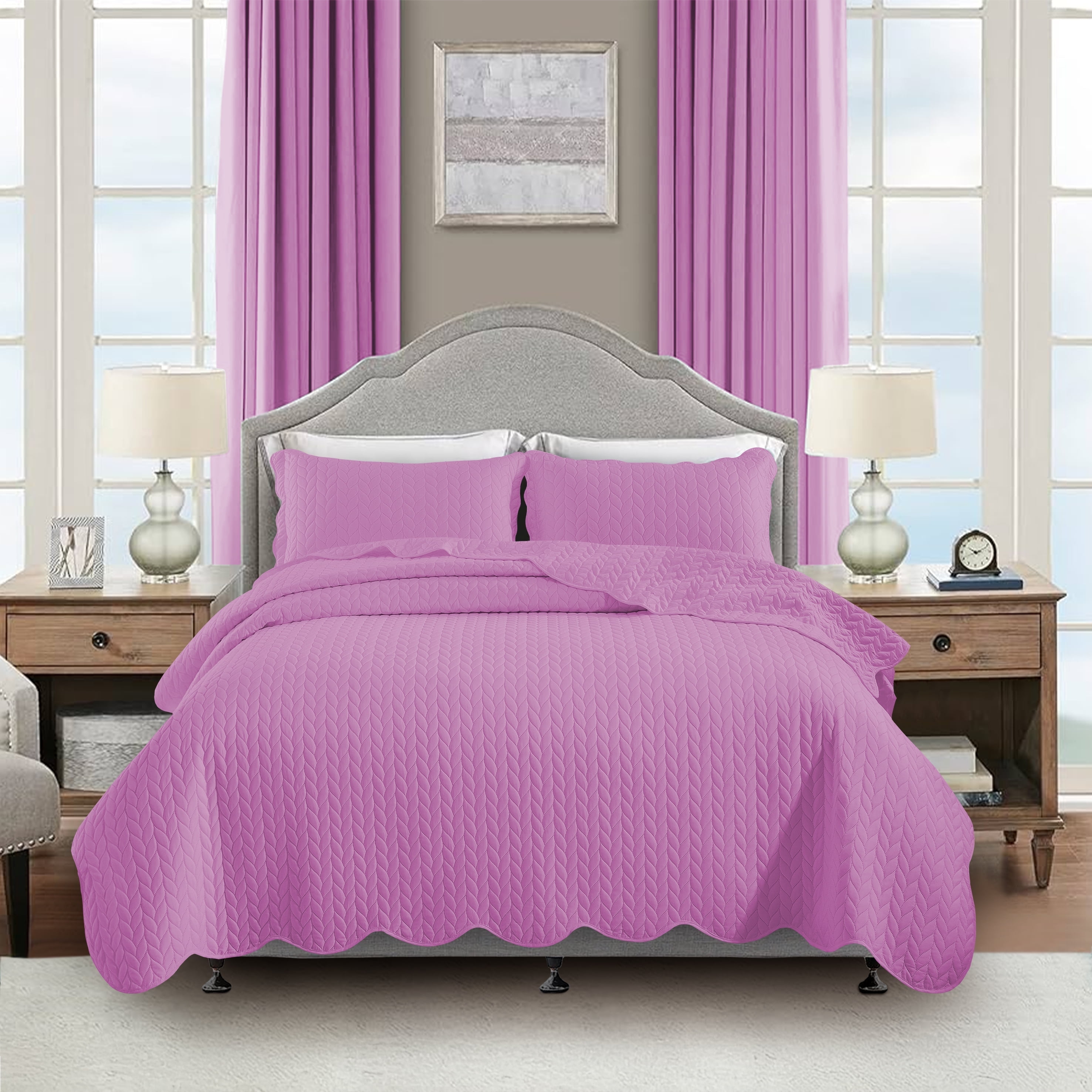 Moonlight20015 2 Piece Quilt Set Lightweight Ultrasoft Microfiber ...