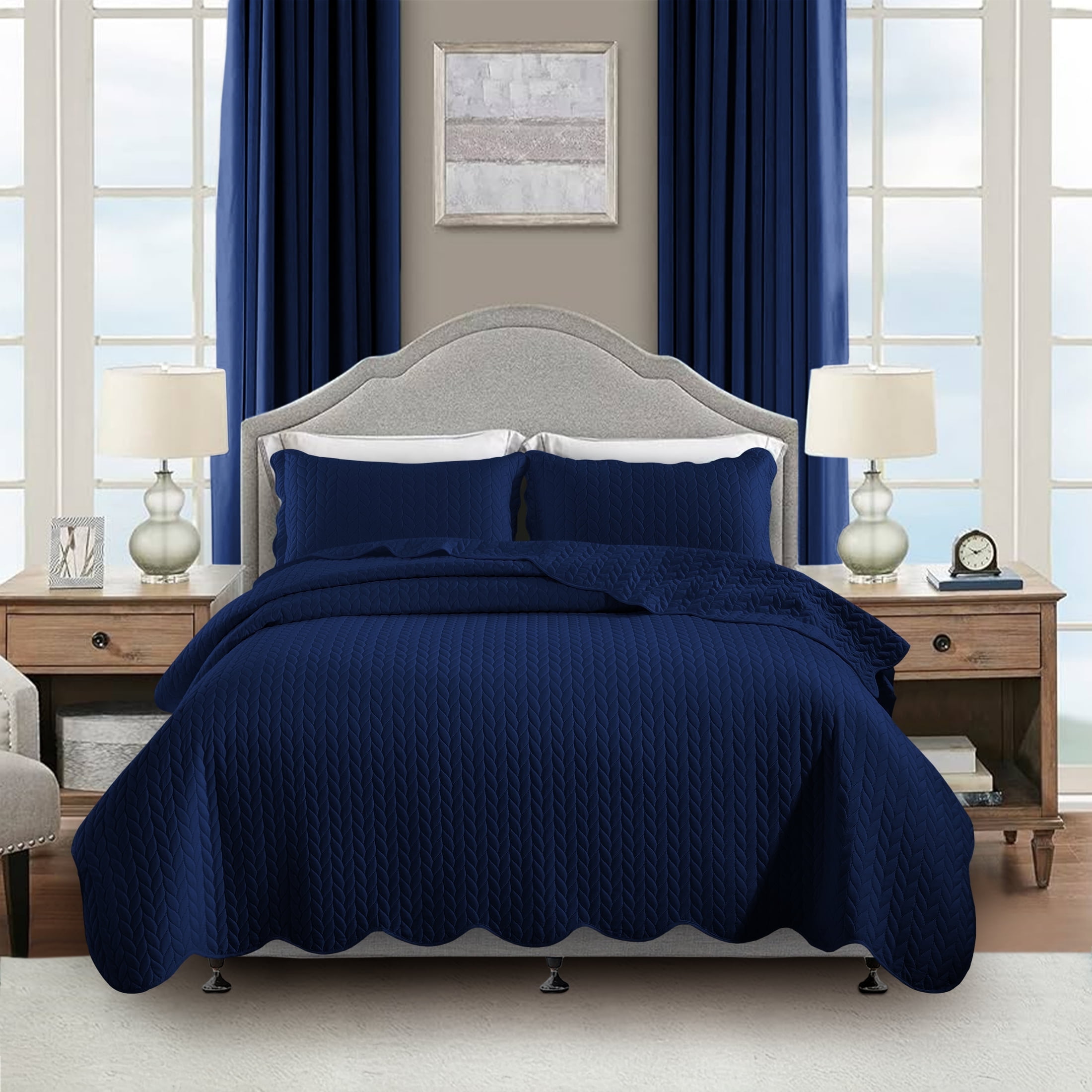 Moonlight20015 3 Piece Quilt Set Lightweight Ultrasoft Microfiber ...