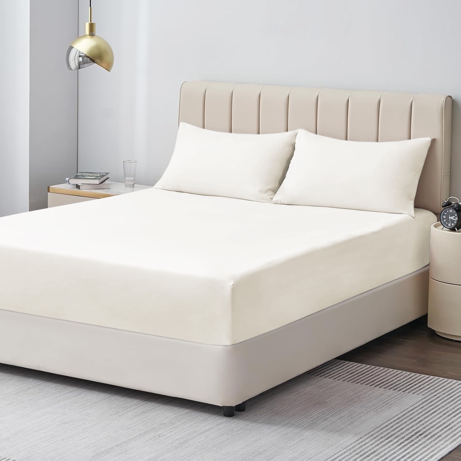 Moonlight20015 Deep Pocket Fitted Sheet – Extra Soft 1800 Series ...