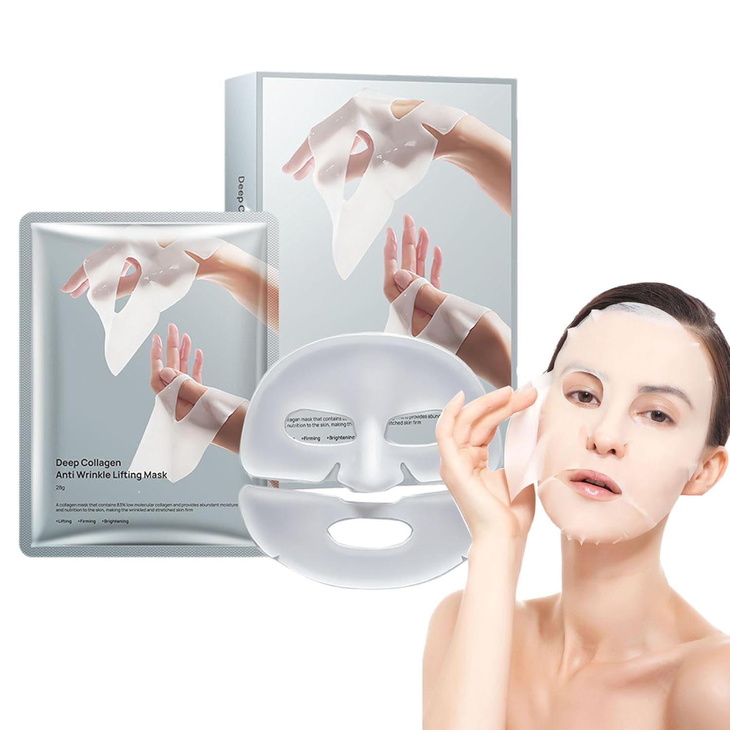 Moonlinse Collagen Face Mask, Deep Collagen Anti-Wrinkle Lifting ...