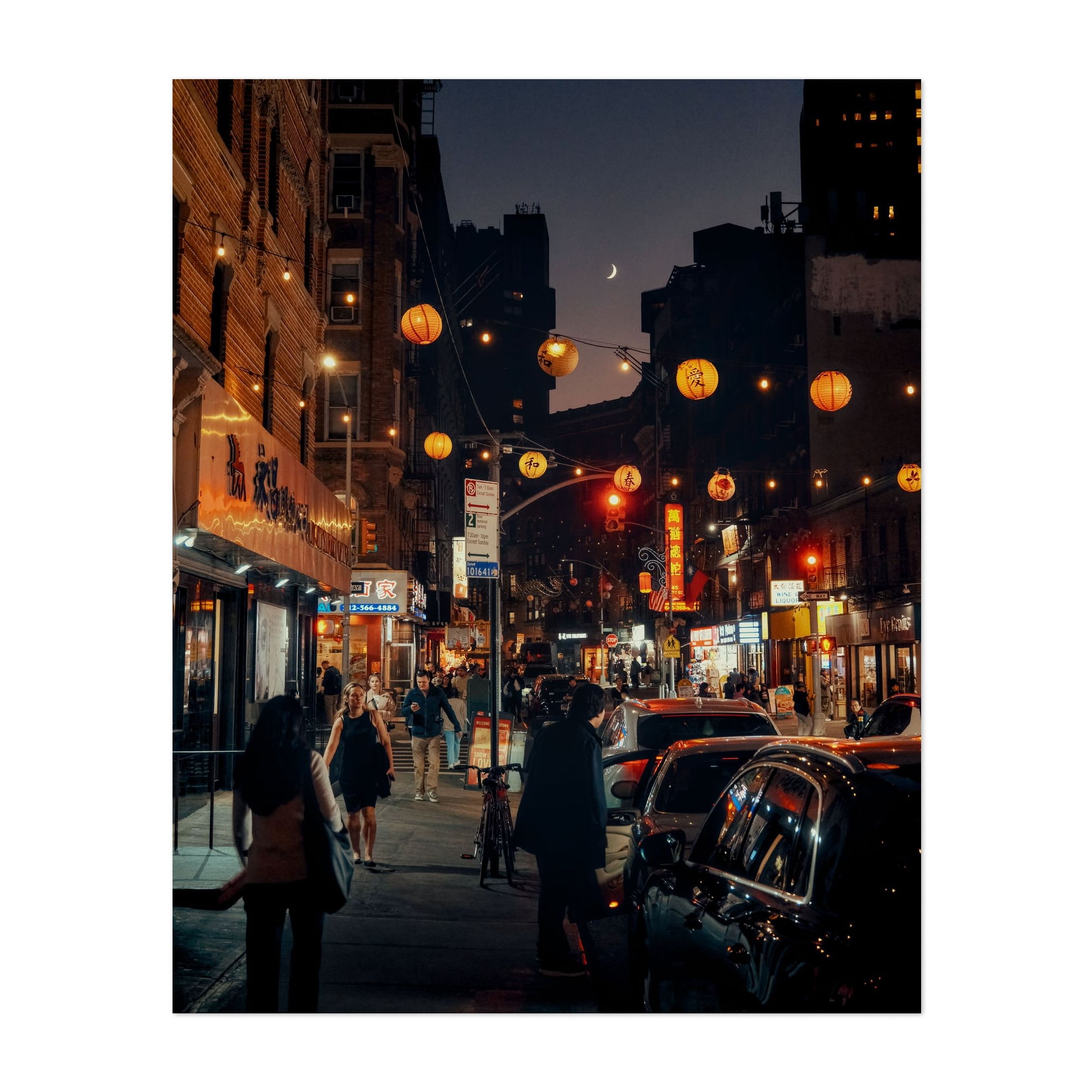 Moonlit Chinatown 02 - Manhattan New York Photography City Nightlife ...
