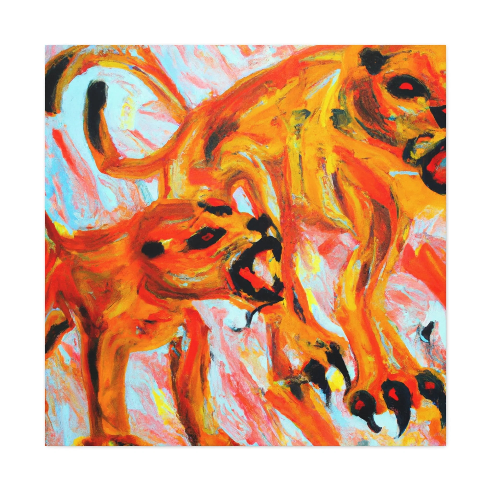 Moonlit Cougar Mystique - Canvas - Walmart.com