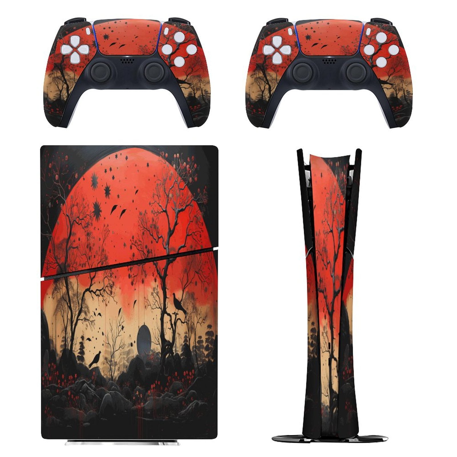 Moonlit Night, Halloween PS5/PS5 Slim Digital Disc Skin Sticker For ...