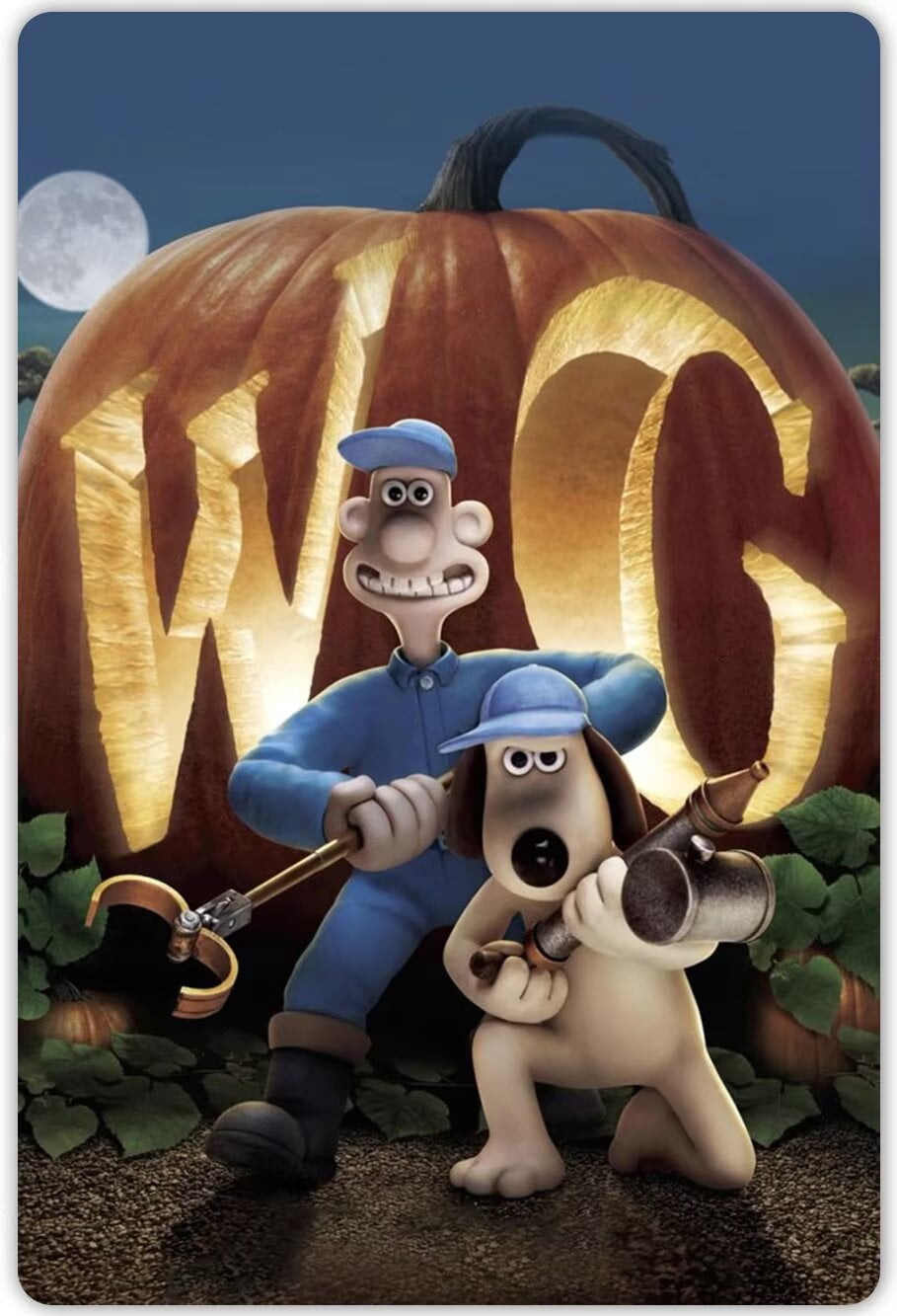 Moonlit Pumpkin Harvest Diamond Painting Kit Wallace & Gromit Animation ...