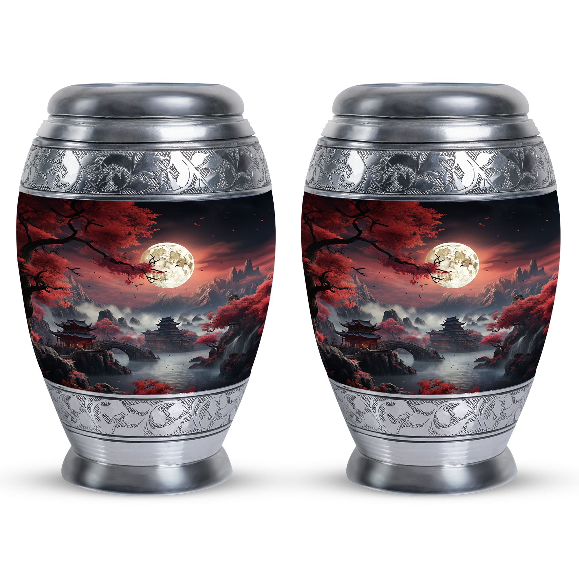Moonlit Sakura Sanctuary - Urns For Cremation - Regal Crest Urn - Noble ...