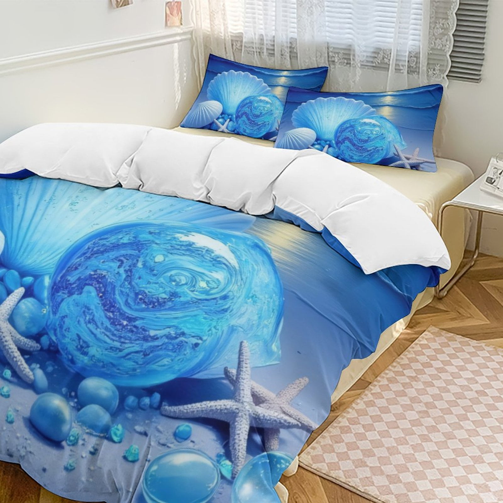 Moonlit Seashell Serenity 3D Duvet Cover Set Quilt Cover Theme of Kid ...