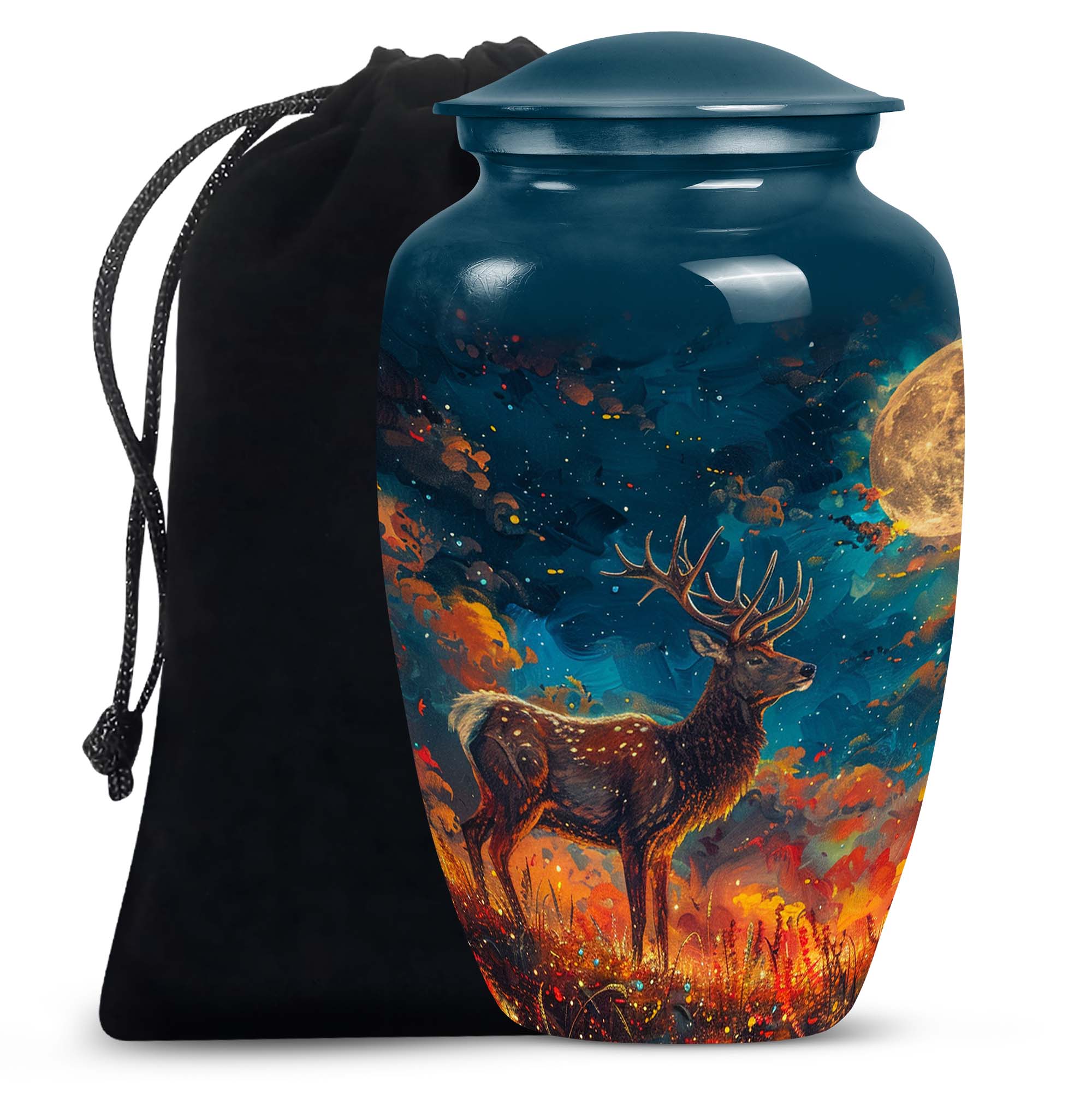 Moonlit Stag Sonata Large Urns For Human Ashes Adult Female - Human ...