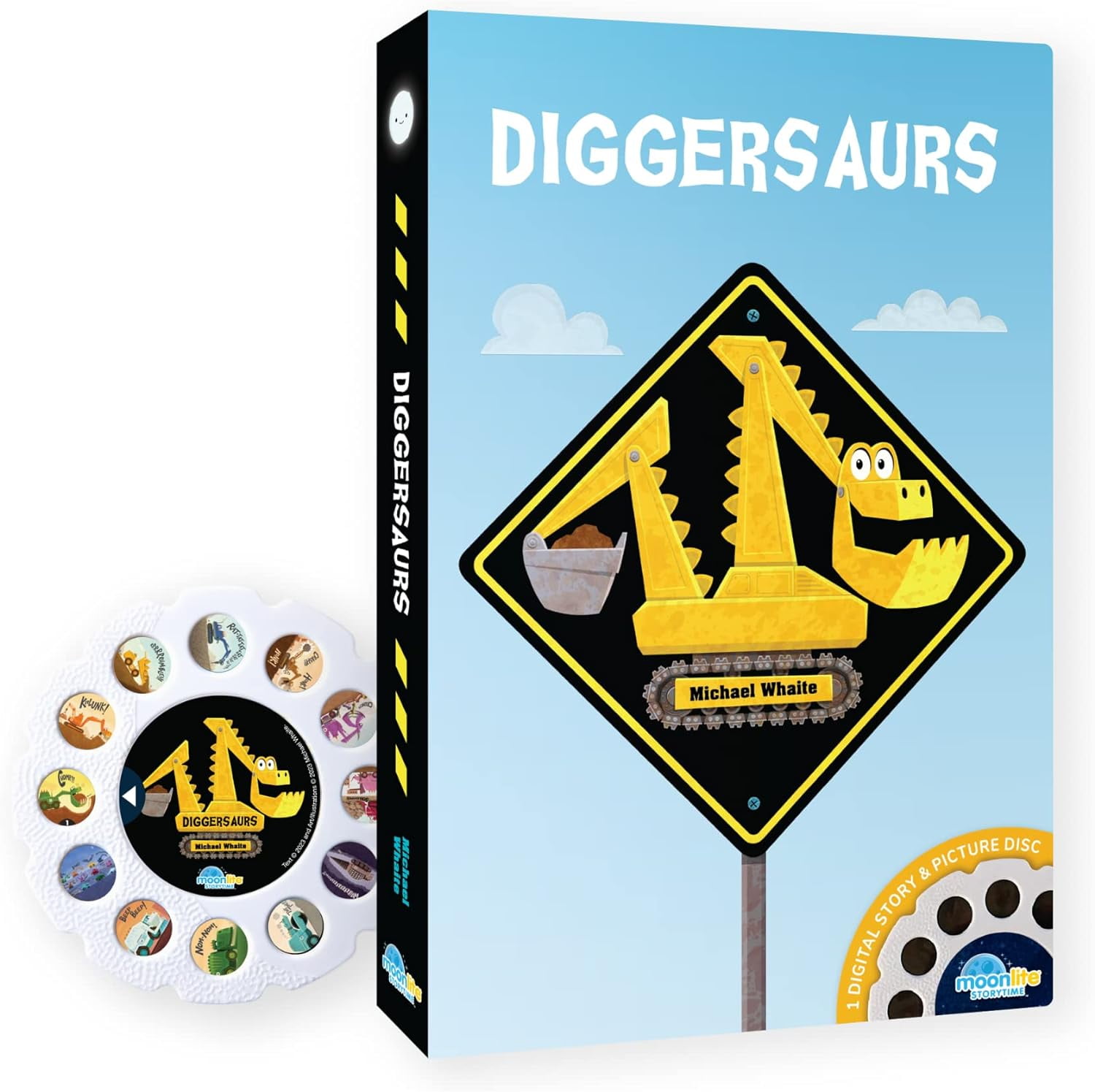 Moonlite Storytime Diggersaurs Storybook Reel, A Magical Way to Read ...