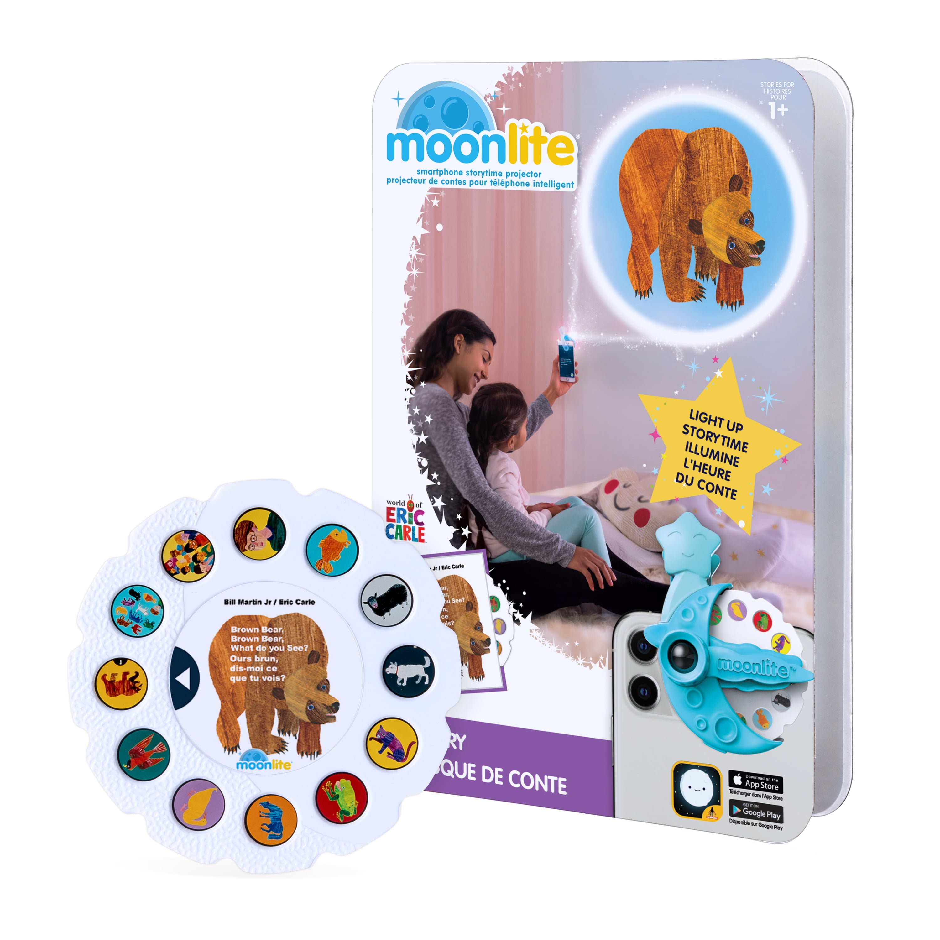 Moonlite Storytime Eric Carle Story Reel Brown Bear, Interactive Early ...