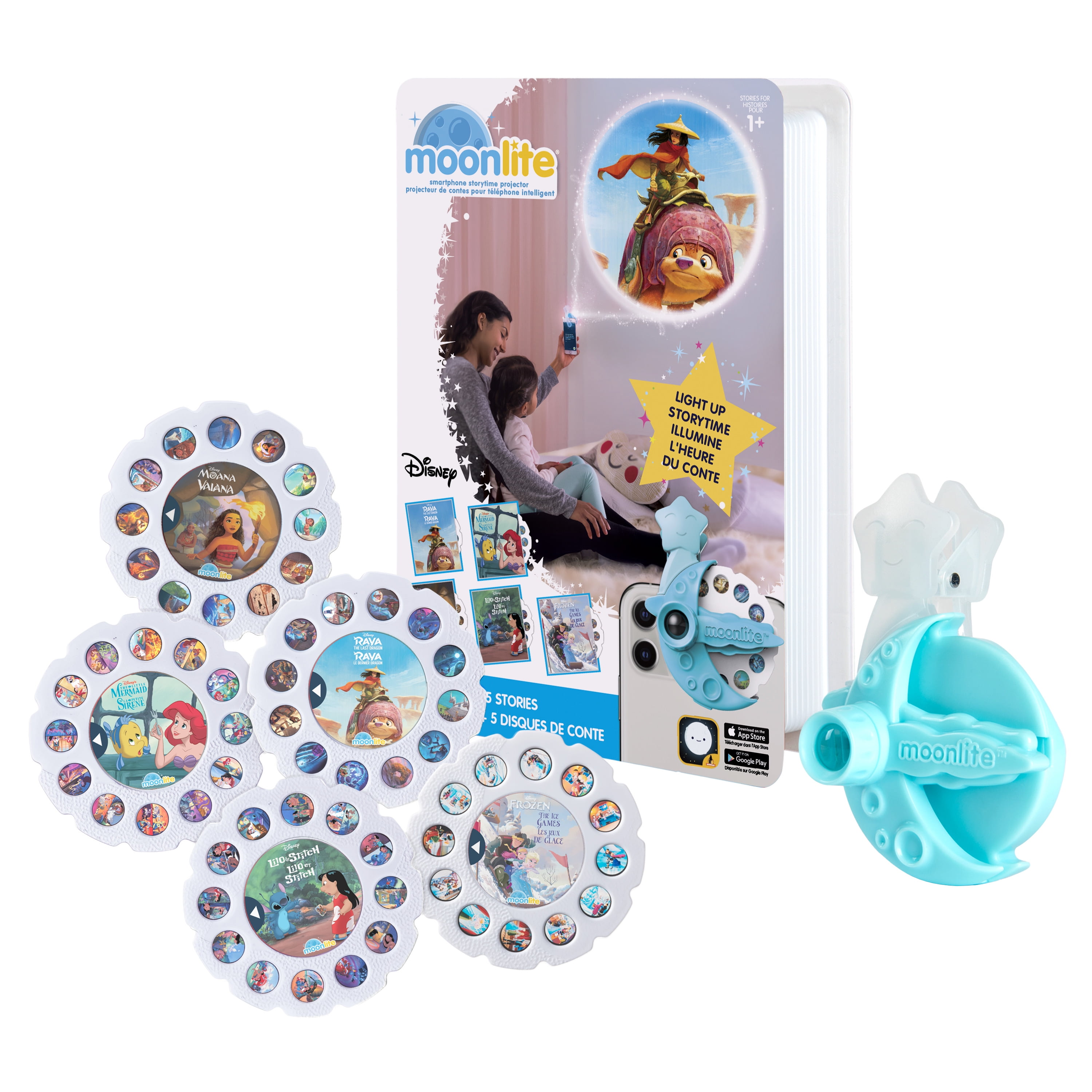 Moonlite Storytime Projector, Disney Princess Stories Gift Pack ...