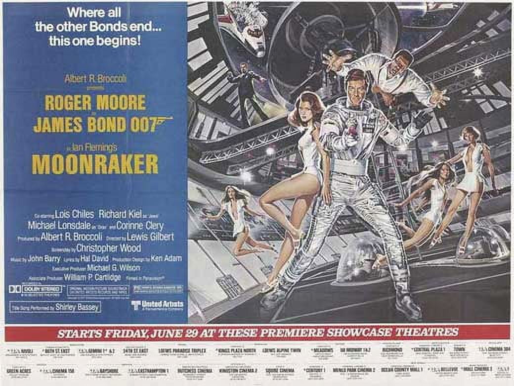 Moonraker - movie POSTER (UK Style A) (11" x 17") (1979) - Walmart.com