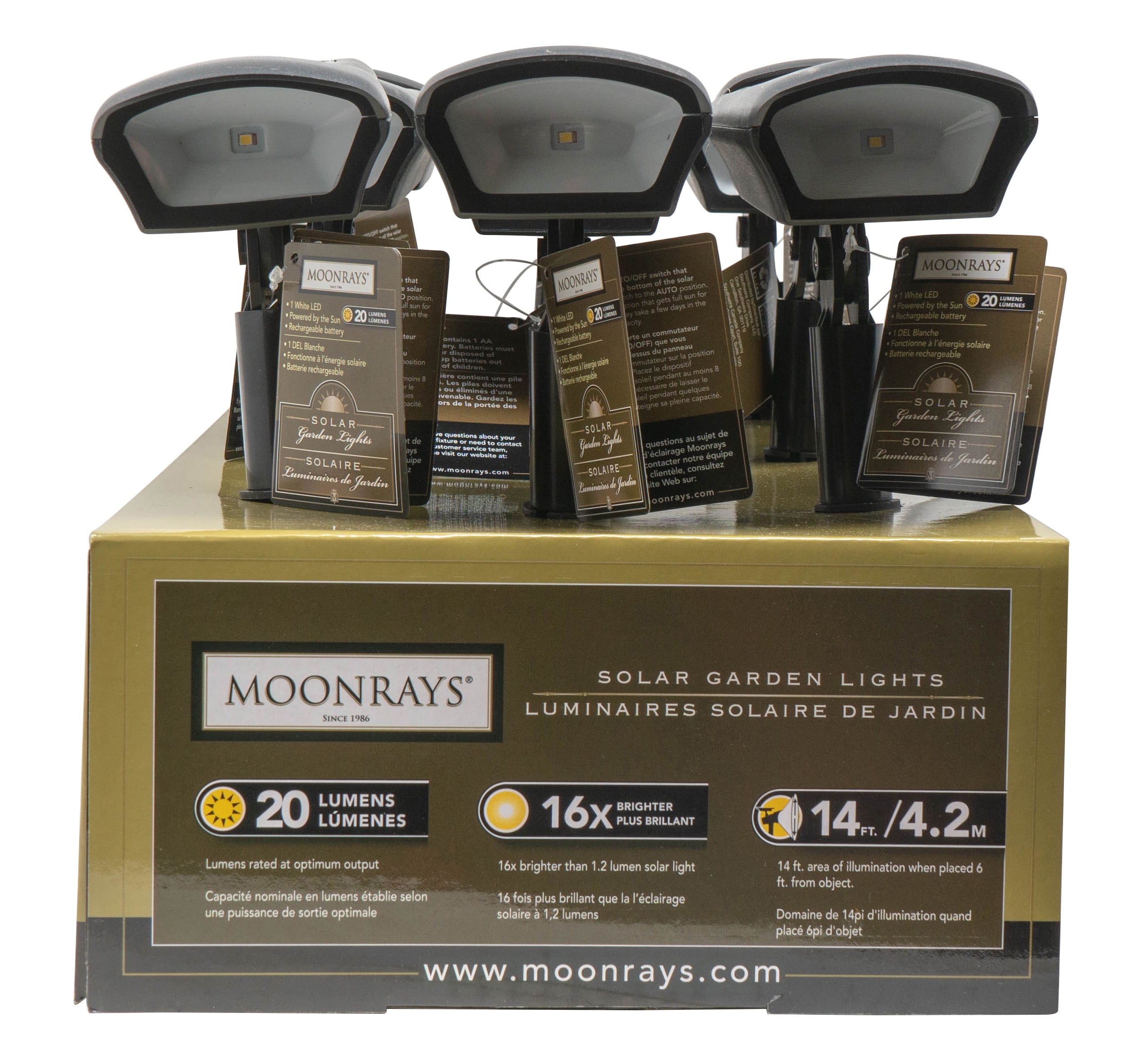Moonray 93385 Solar Floodlights - Walmart.com