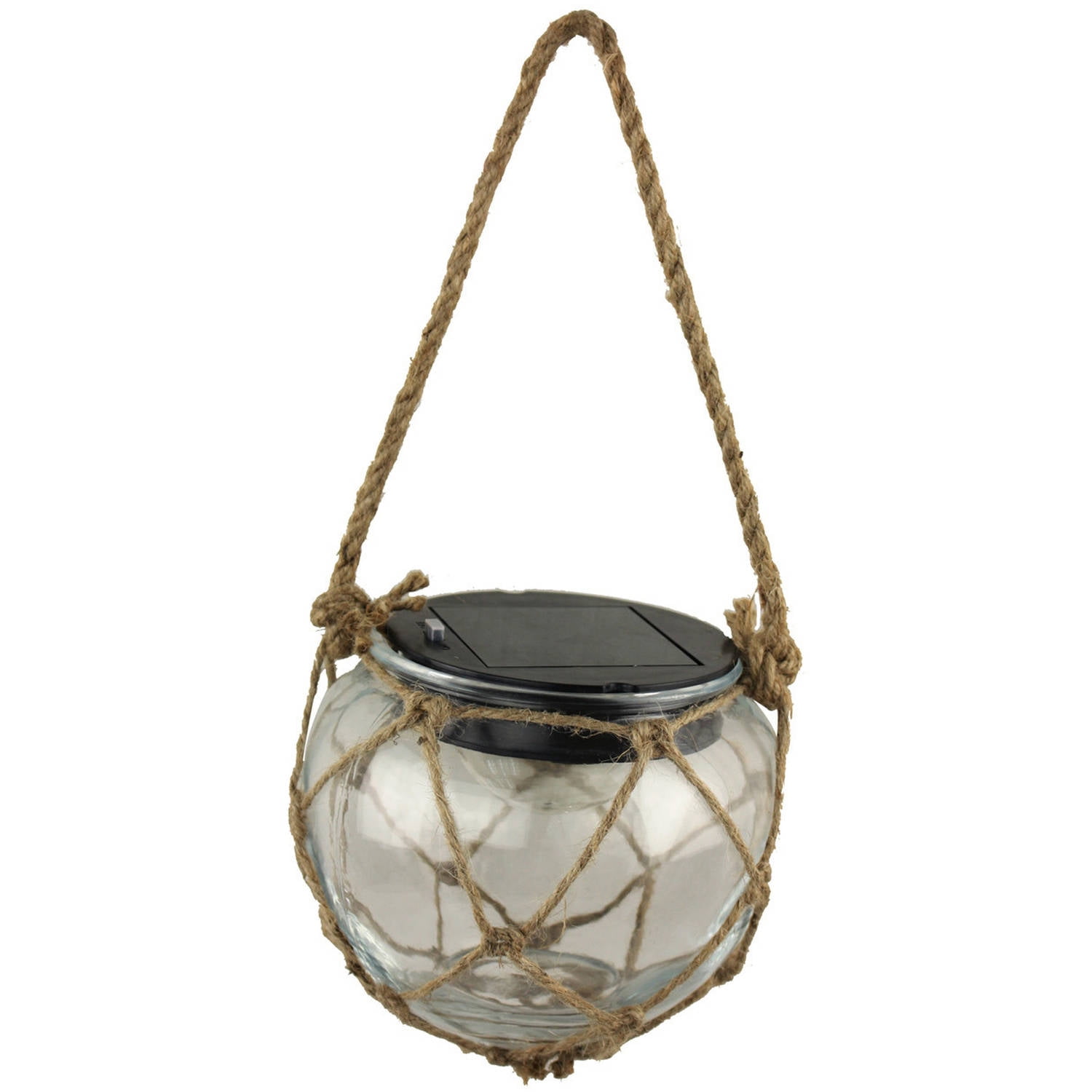 Moonrays 91160 White Solar Powered LED Hanging Glass Buoy Lights ...