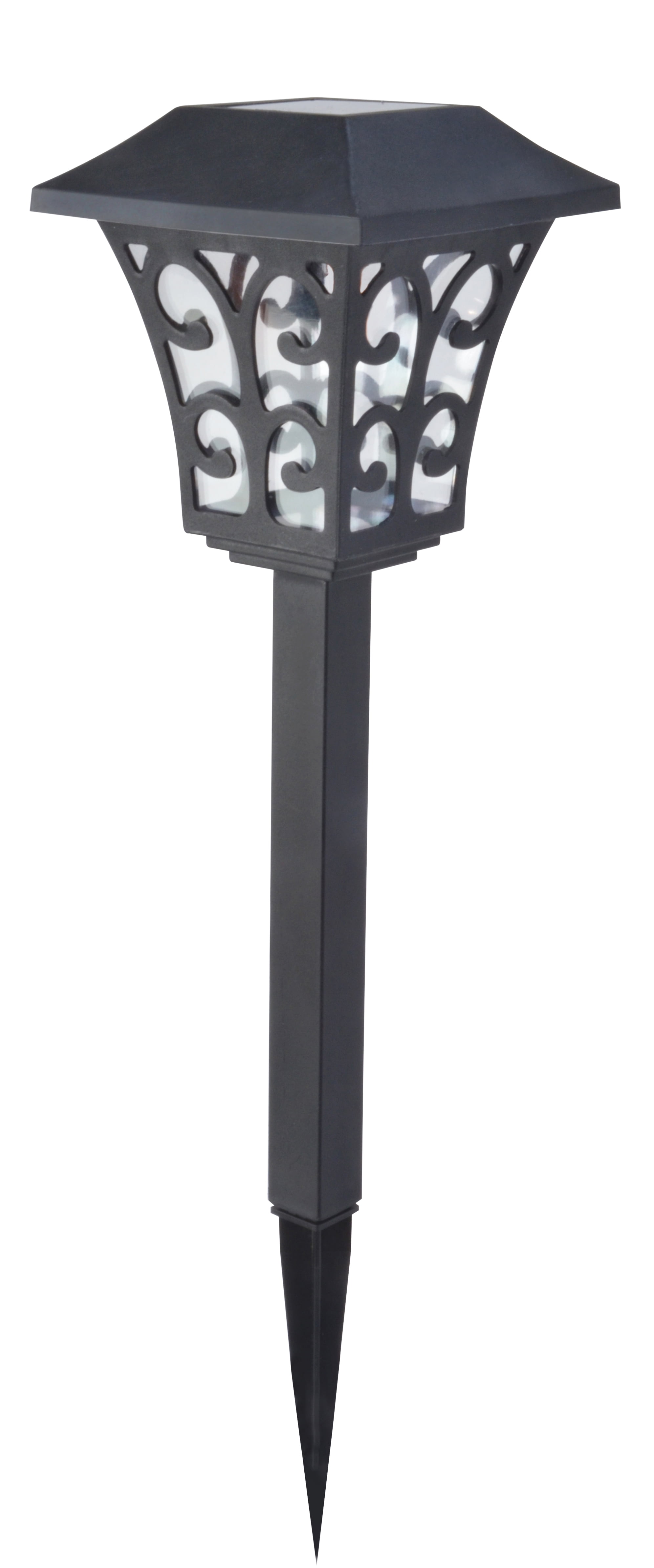 Moonrays 91390 Black Plastic Westover Solar Path Light - Walmart.com