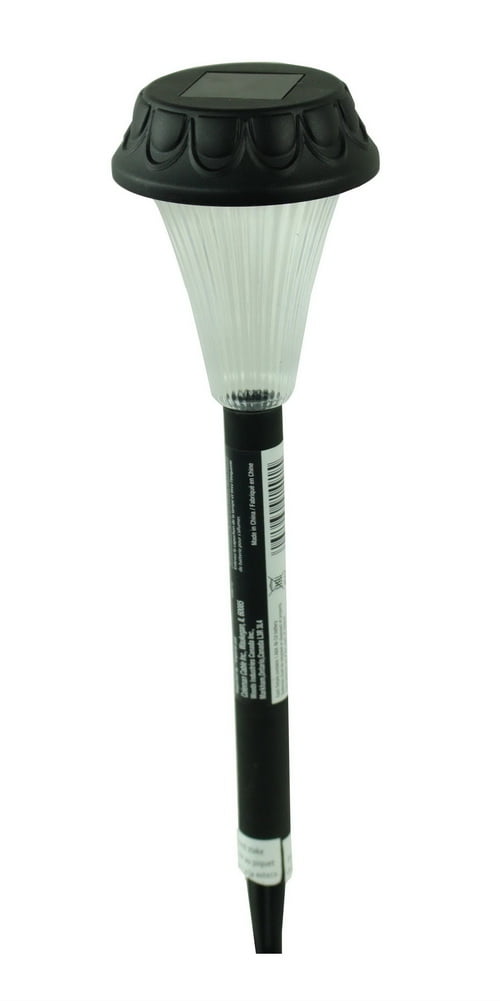 Moonrays 91491 Black Solar Outdoor Plastic Path Light - Walmart.com