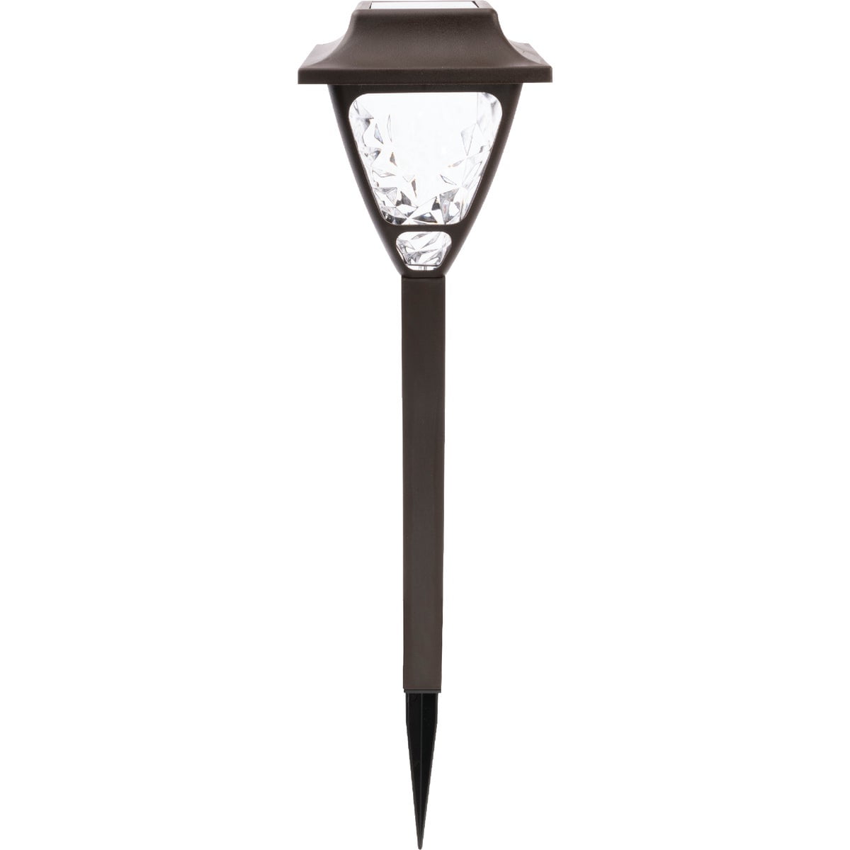 Moonrays Bronze 2.4 Lumens Plastic Solar Path Light with Textured Lens ...