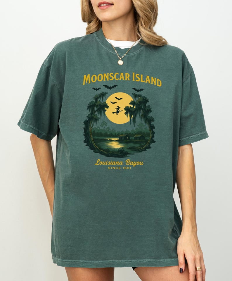 Moonscar Island Shirt, Retro Cartoon Halloween Movie Tee, Zombie Island ...