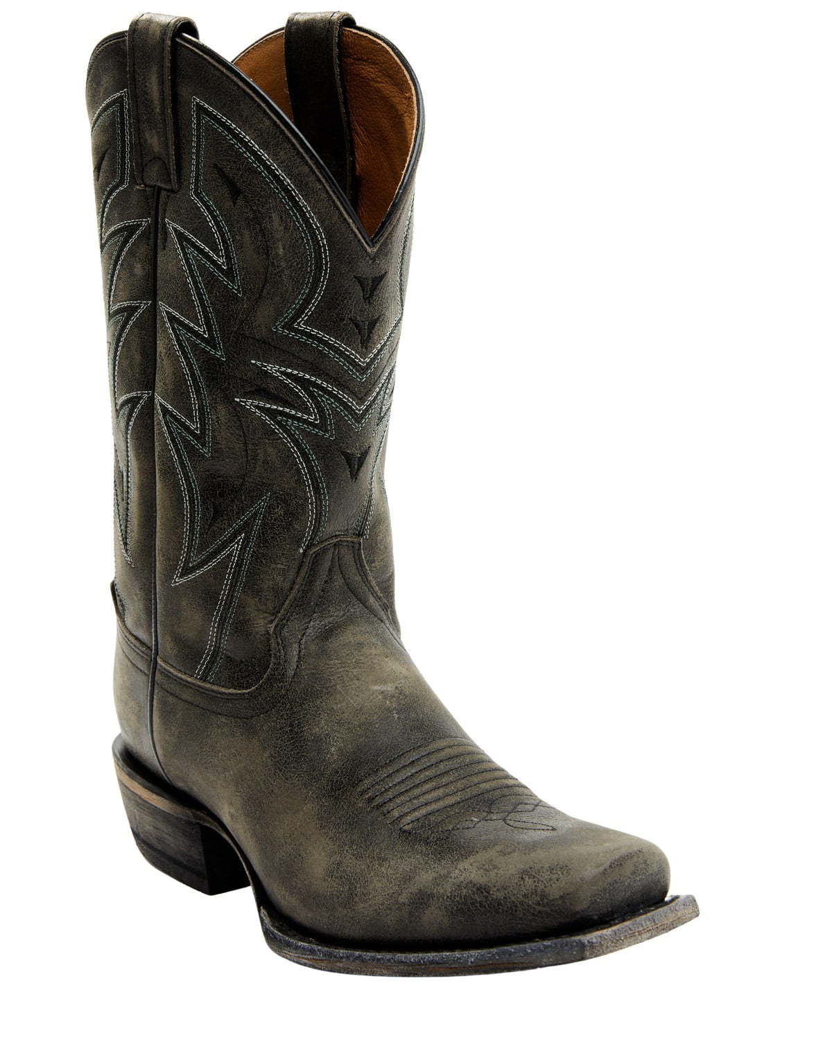 Moonshine Spirit Men's Kelsey Western Boot, Black Leather, Broad Square ...