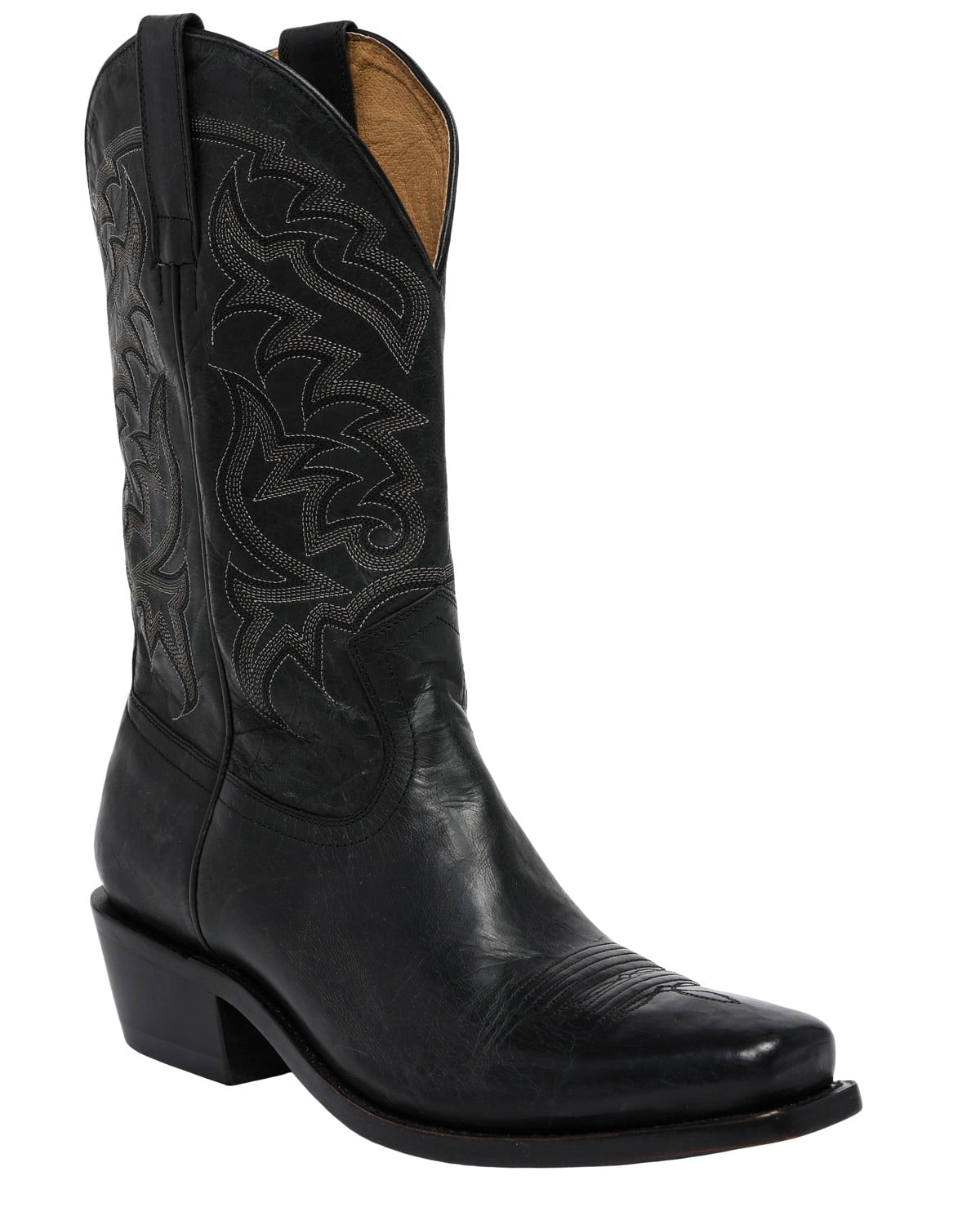 Moonshine Spirit Men's Spirit& Mad Cat Western Boot Square Toe Black 12 ...