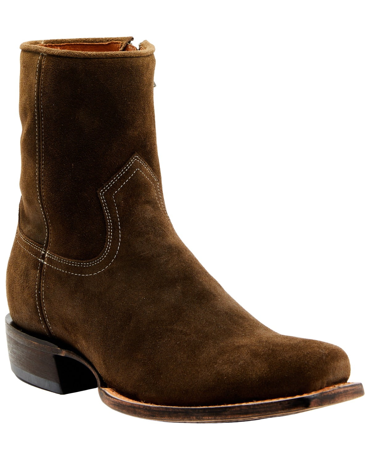 Moonshine Spirit Men's Pancho 8" Roughout Western Boot Square Toe Dark ...