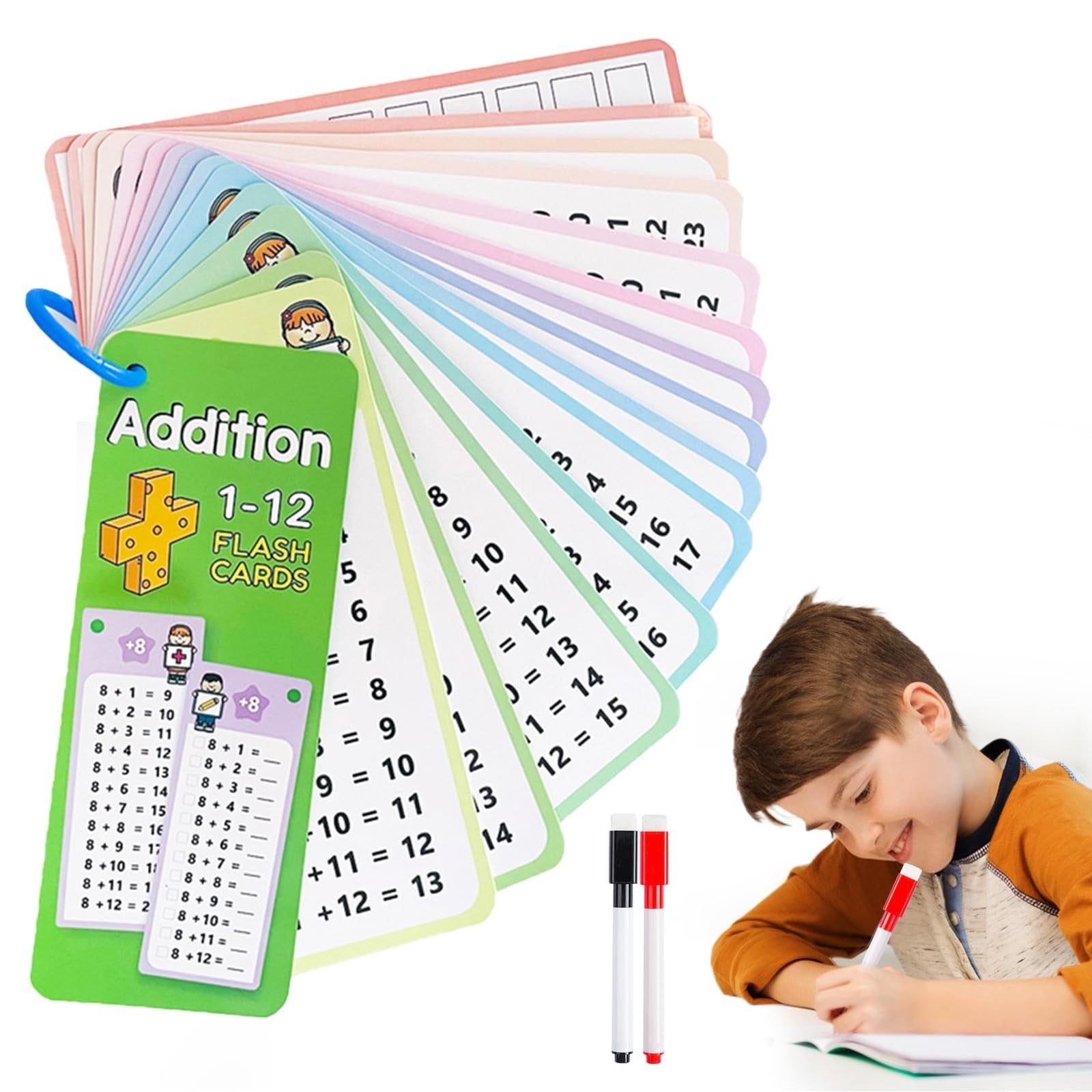 Moonsky 15PCS Addition/Subtraction/Multiplication / Division Flash ...