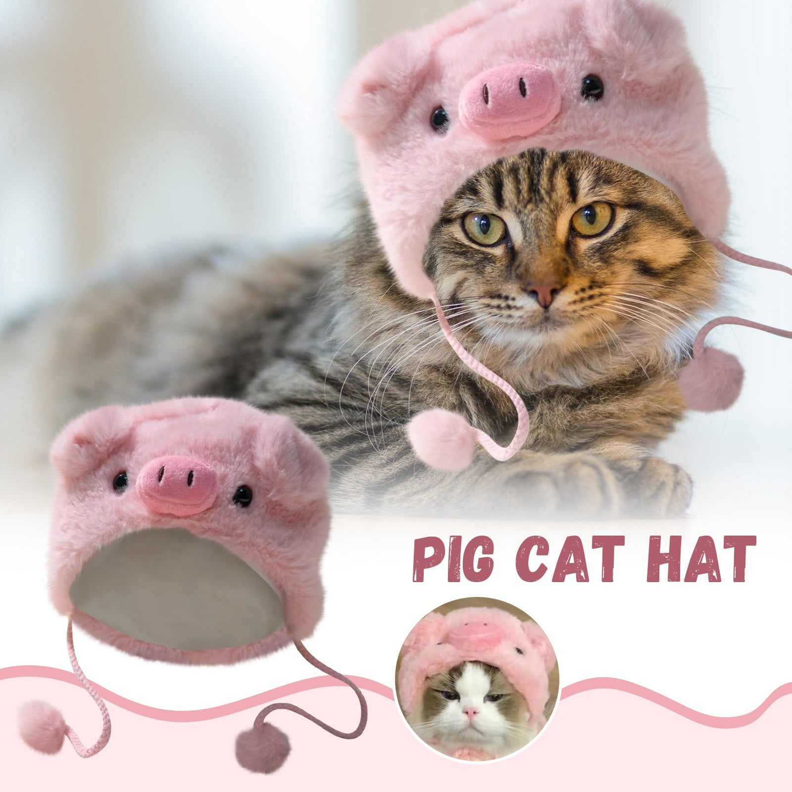 Moonsky Cartoon Cat Hat, Cute Fish Shape Pet Cat Costume, Breathable ...