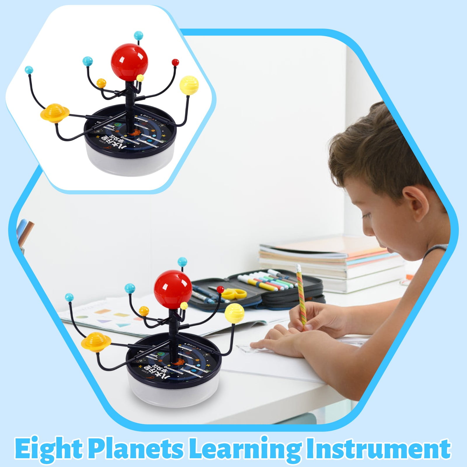 Moonsky Eight Planets Learning Instrument for Kids - Build & Paint a 3D ...