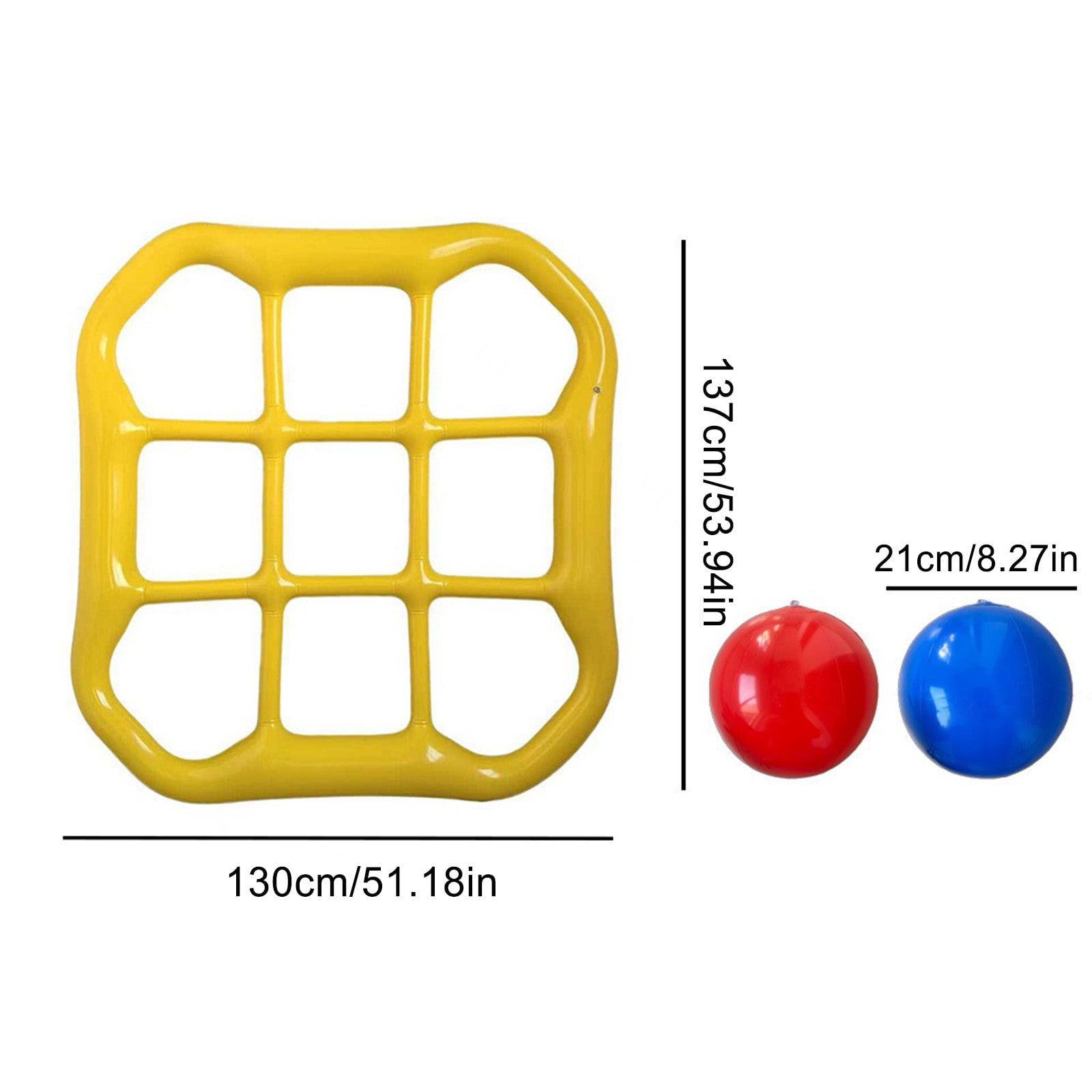 Moonsky Inflatable Pool Toys 11 Pcs Floating Tic-Tac-Toe Game Thickened ...