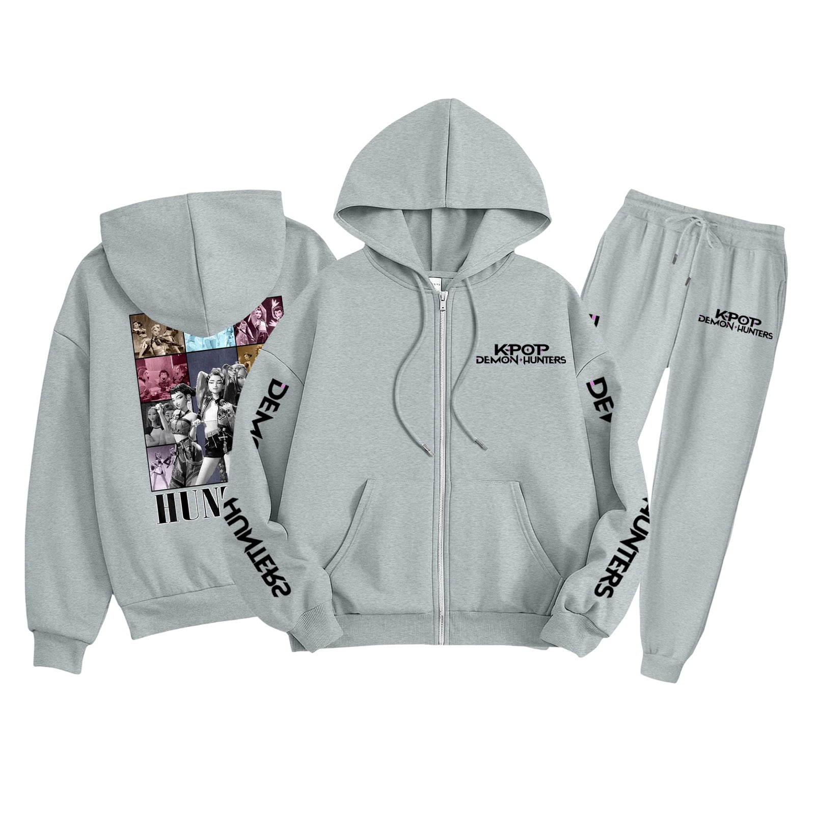 Moonsky|Kpop Demon Hunter Jacket Set,HUNTR/X Fashion Long-Sleeved ...
