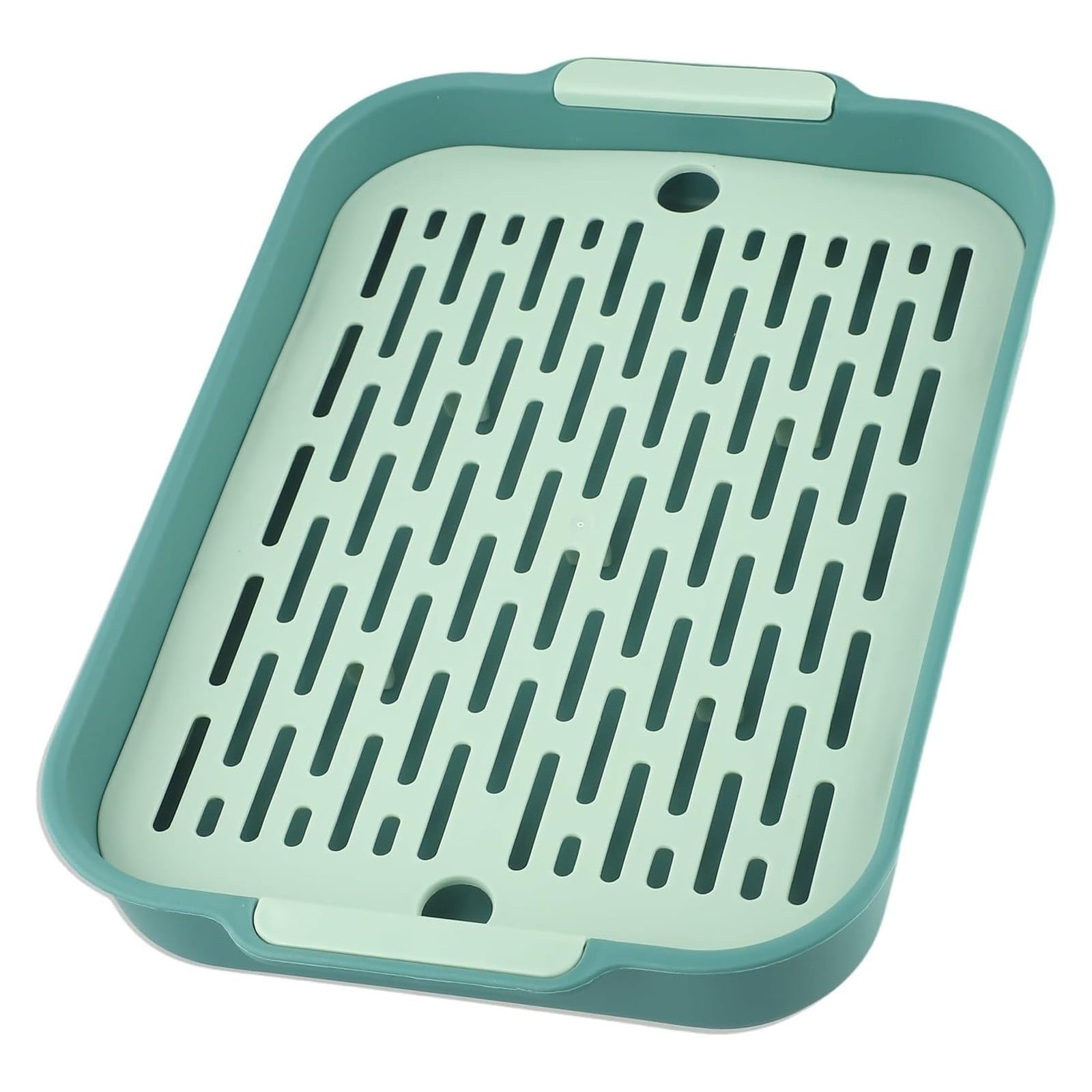 Moonsky Rabbit Litter Box with Plastic Grate Removable Mesh Tray Small ...