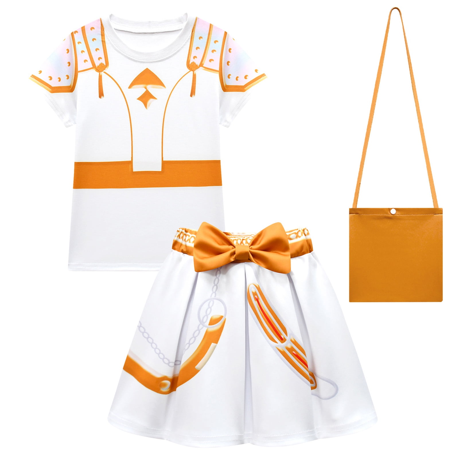 Moonsky Two-piece Girls Kpop Demon Hunters Princess Costume with Orange ...