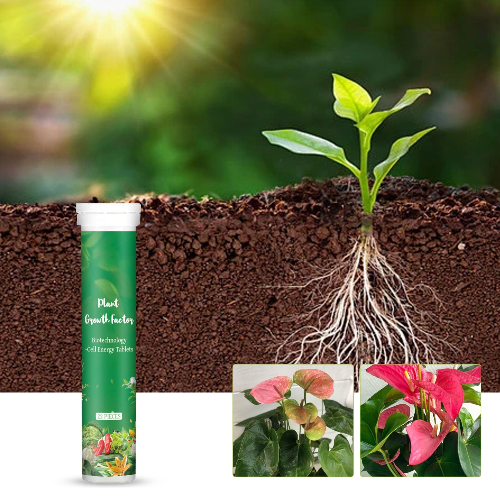 Moonspry Plant Growth Sustained Release Tablet Flower Pot Hair Root ...