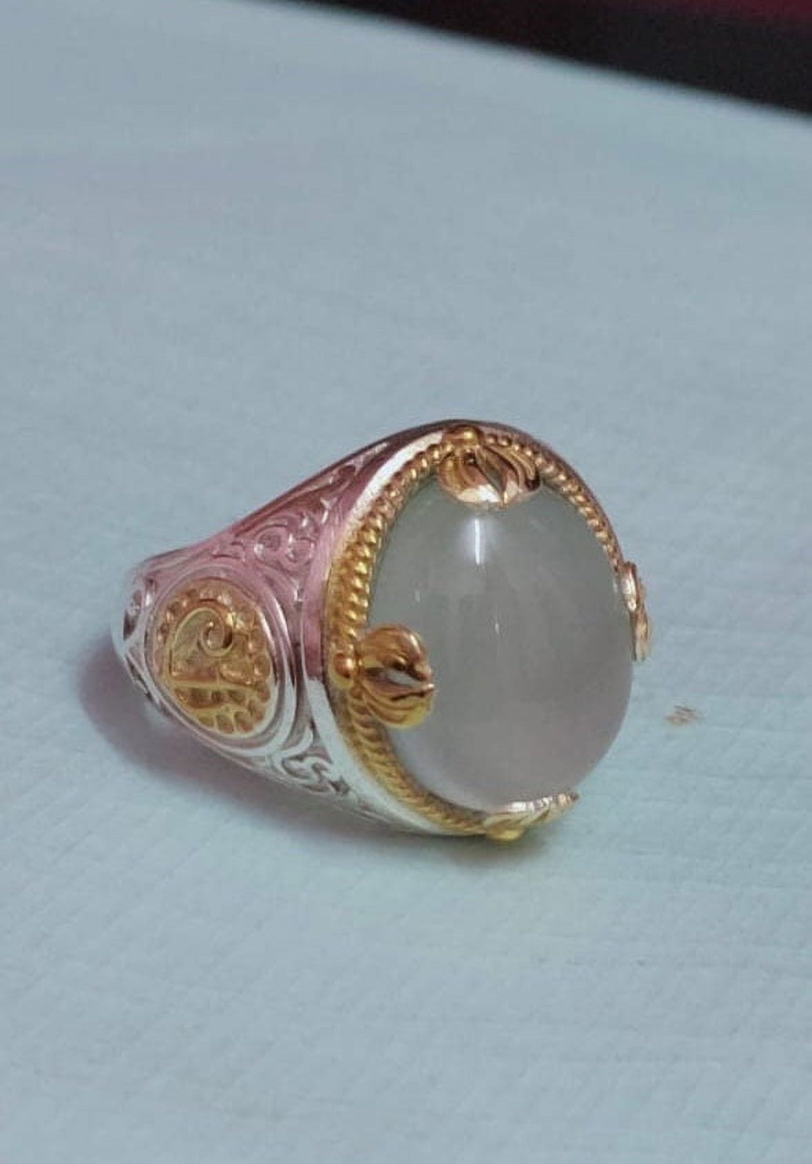 Moonstone Men's Ring 925 Sterling Silver Oval Cut Ring Antique Ring ...