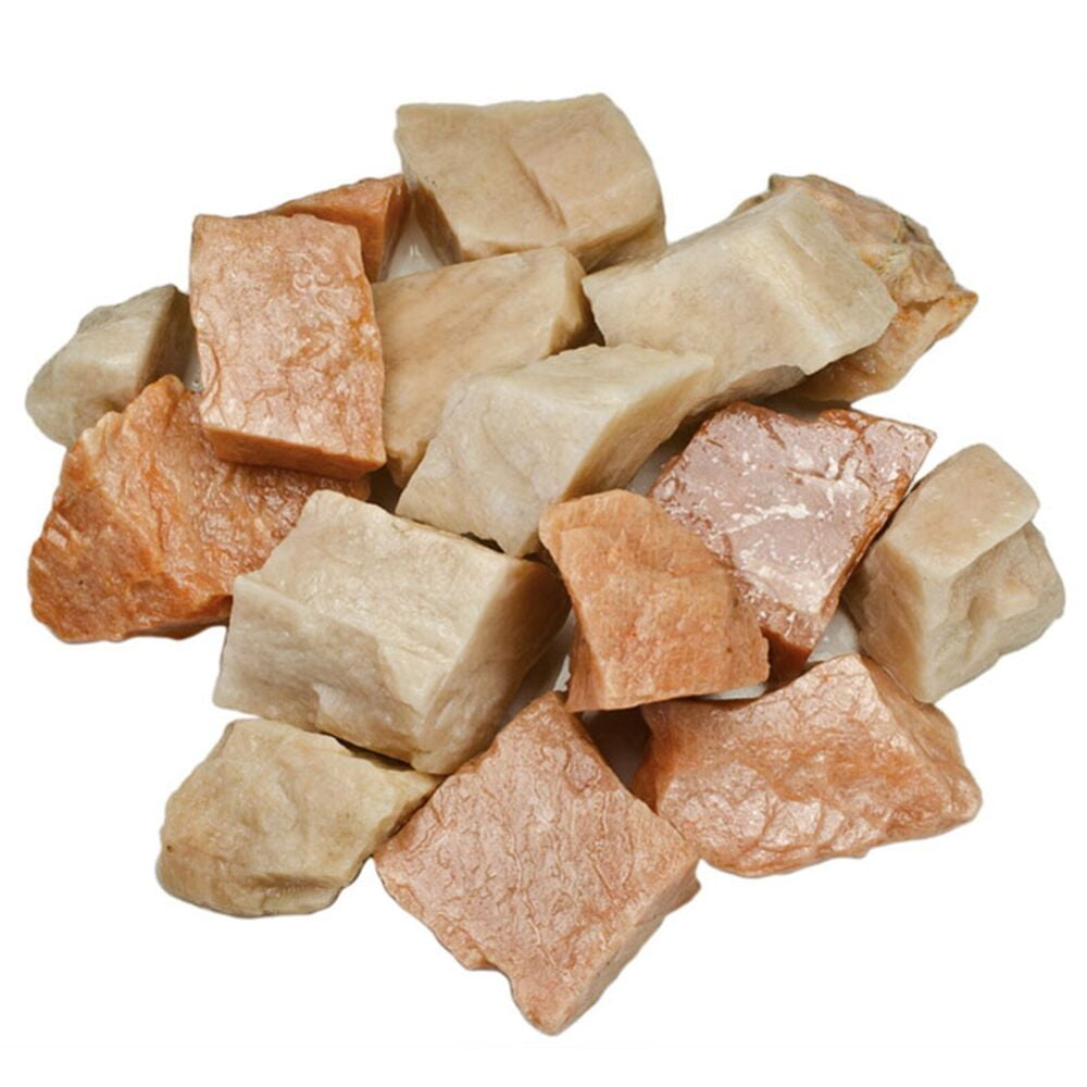 Moonstone - Peach/Tan - Rough Rocks for Tumbling - Dispelling Fear and Anxiety, Good Luck ...