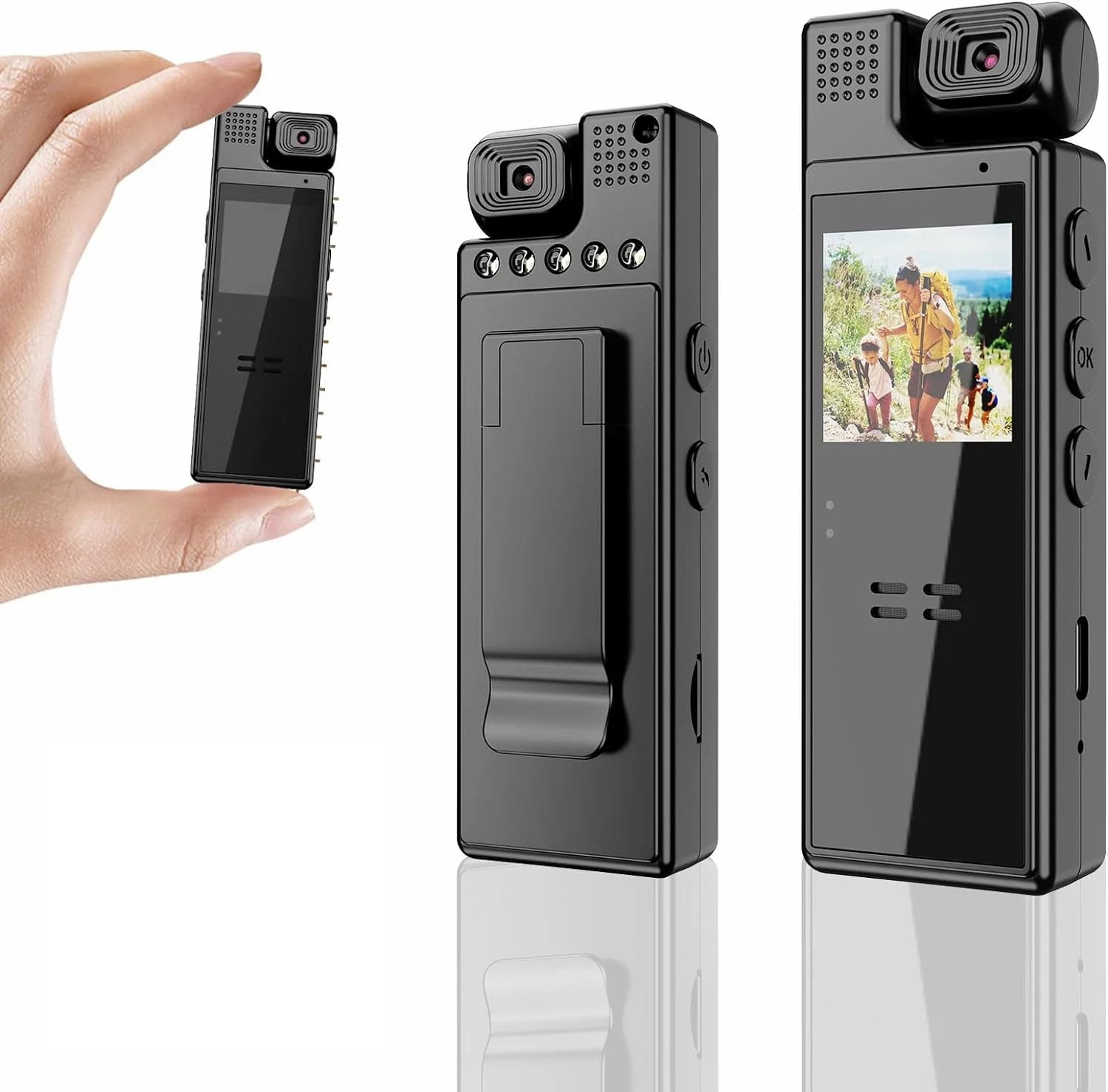 Moopom Portable Small Body Worn Cam Wearable Pocket Video Recorder ...